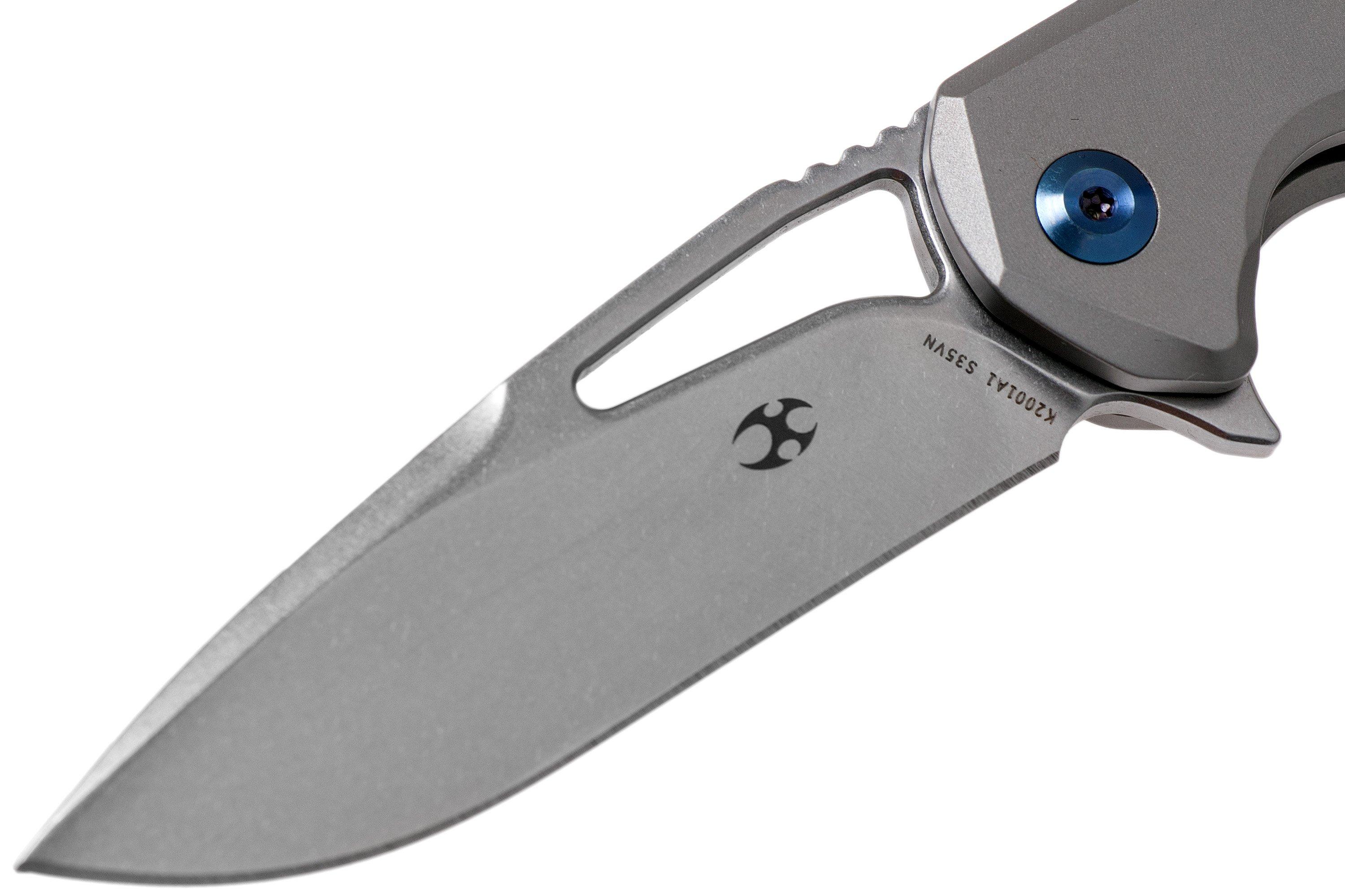 Kansept Mini Kryo K2001A1 Flipper, Titanium pocket knife, Kim Ning ...