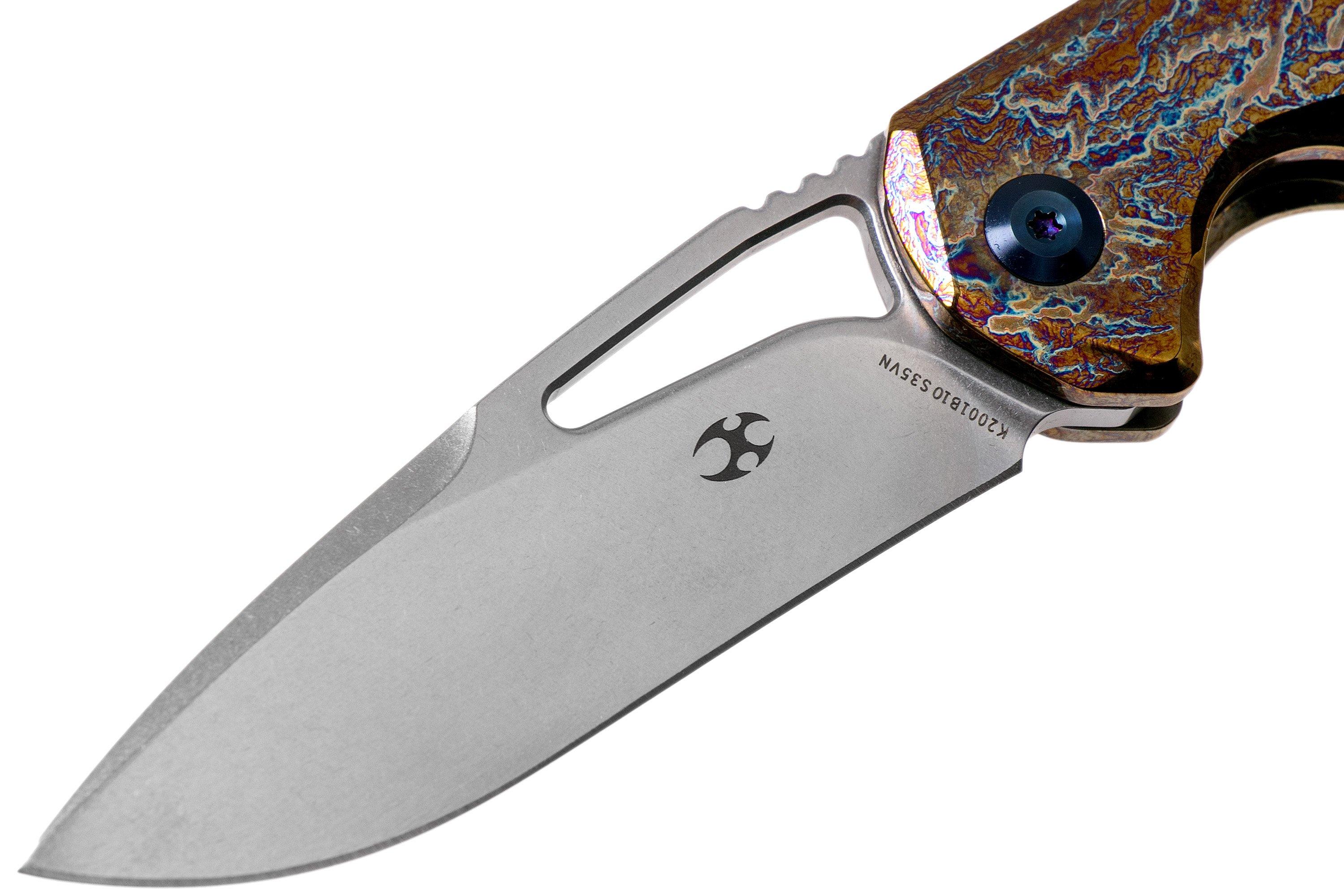 Kansept Mini Kryo K2001B10 Lightning Strike Titanium pocket knife, Kim ...