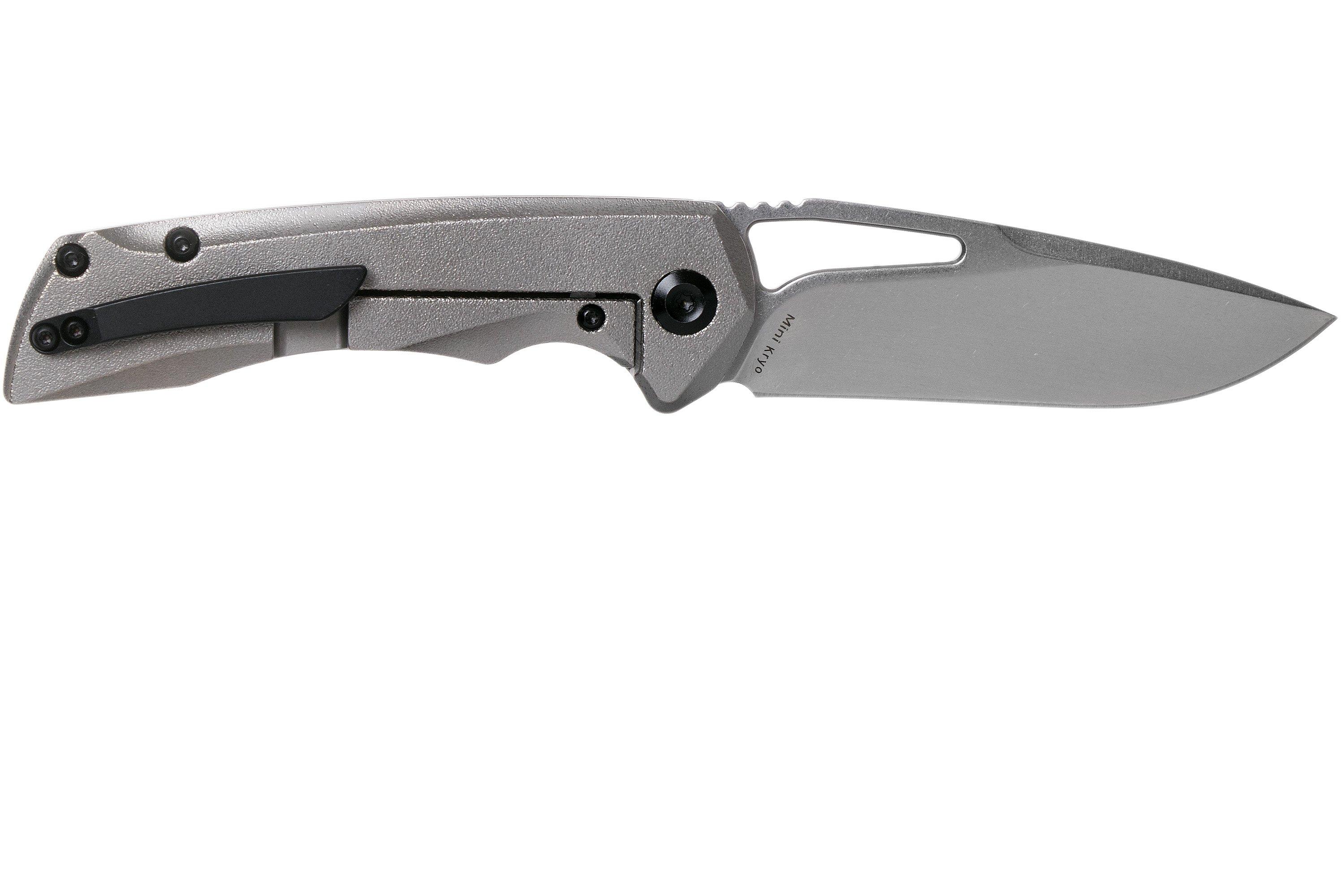 Kansept Mini Kryo K2001B4 Orange Peel Titanium pocket knife, Kim Ning ...