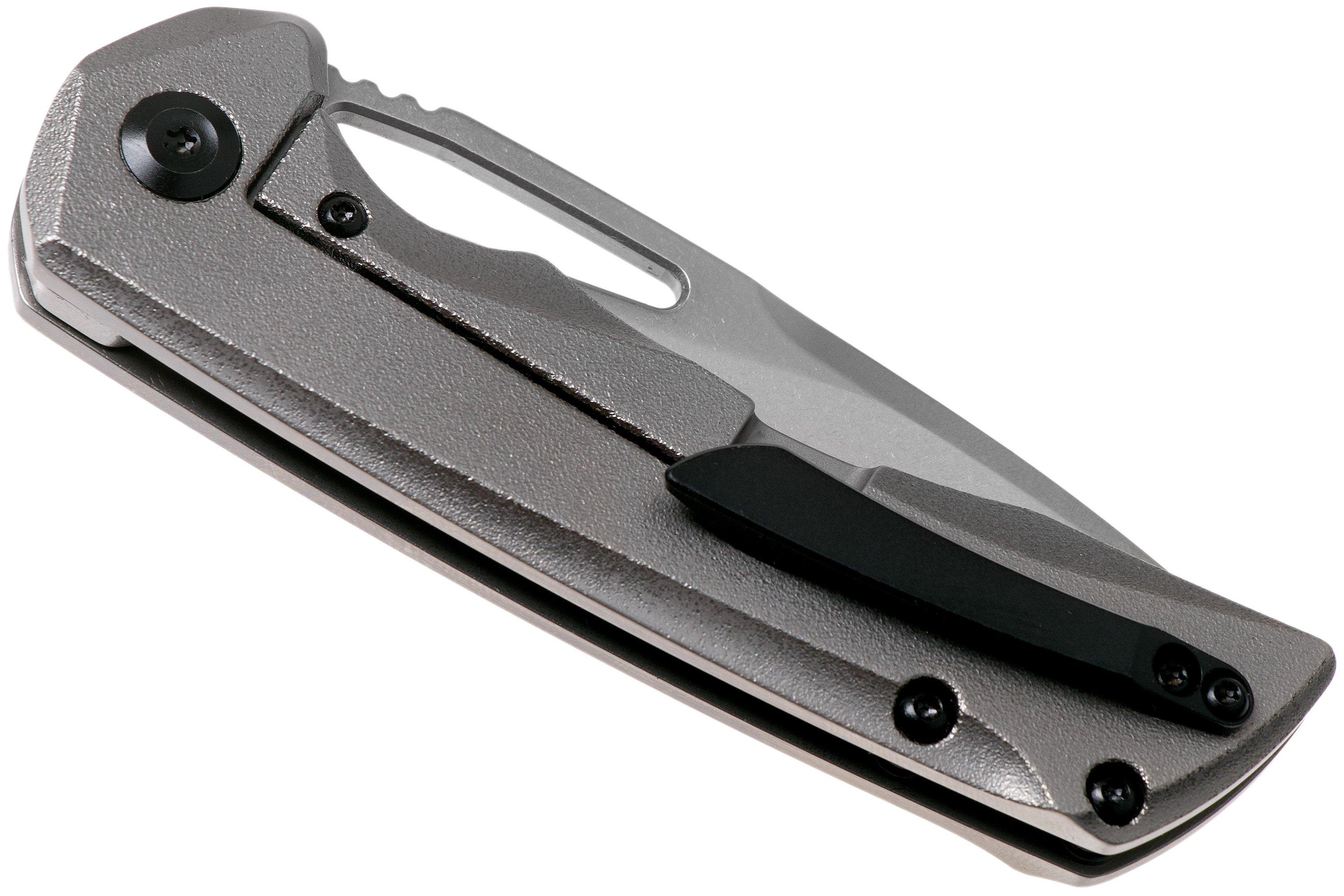 Kansept Mini Kryo K2001B4 Orange Peel Titanium pocket knife, Kim Ning ...