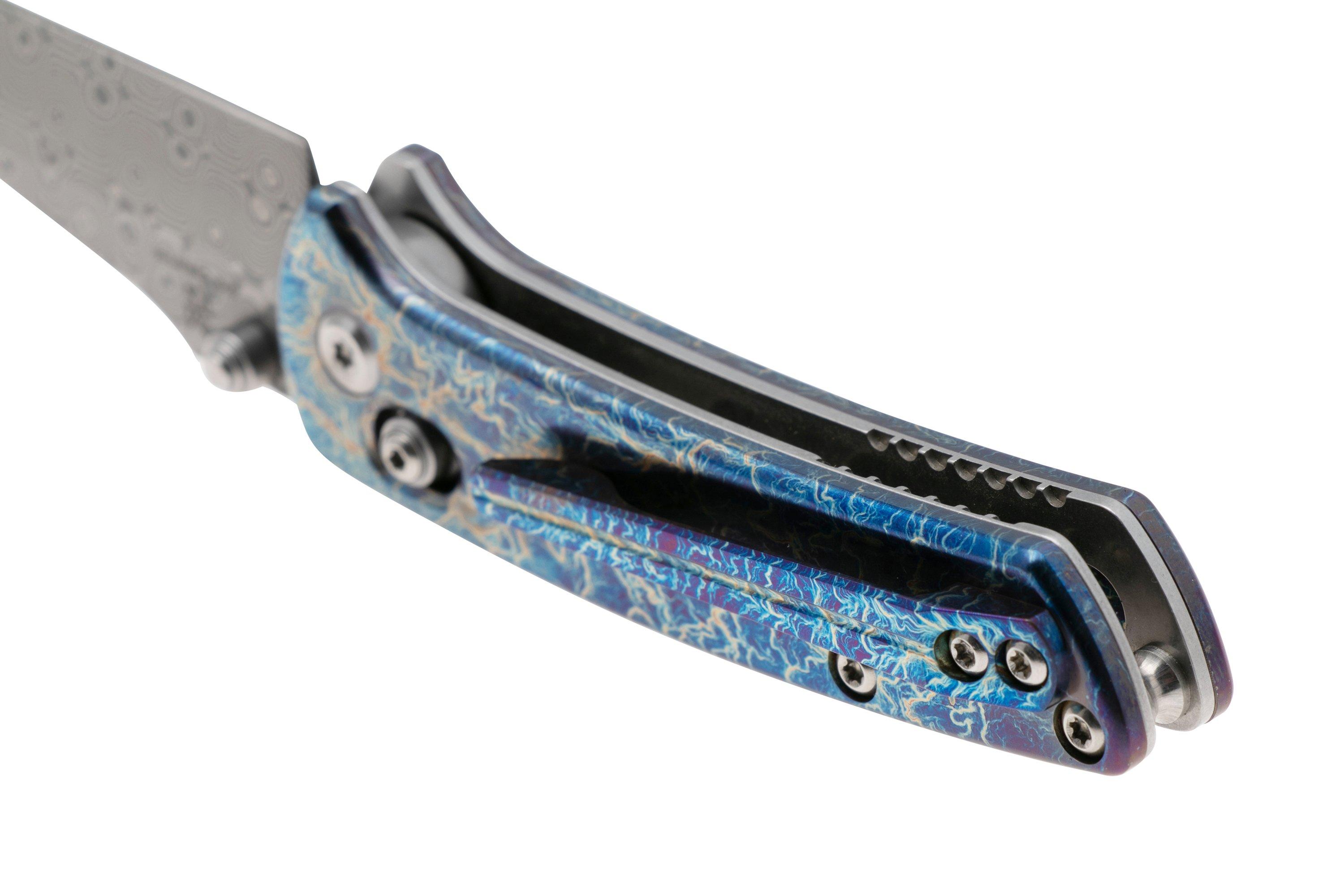 Kansept Little Main Street K2015V1 Damascus Steel , Lightning Strike ...