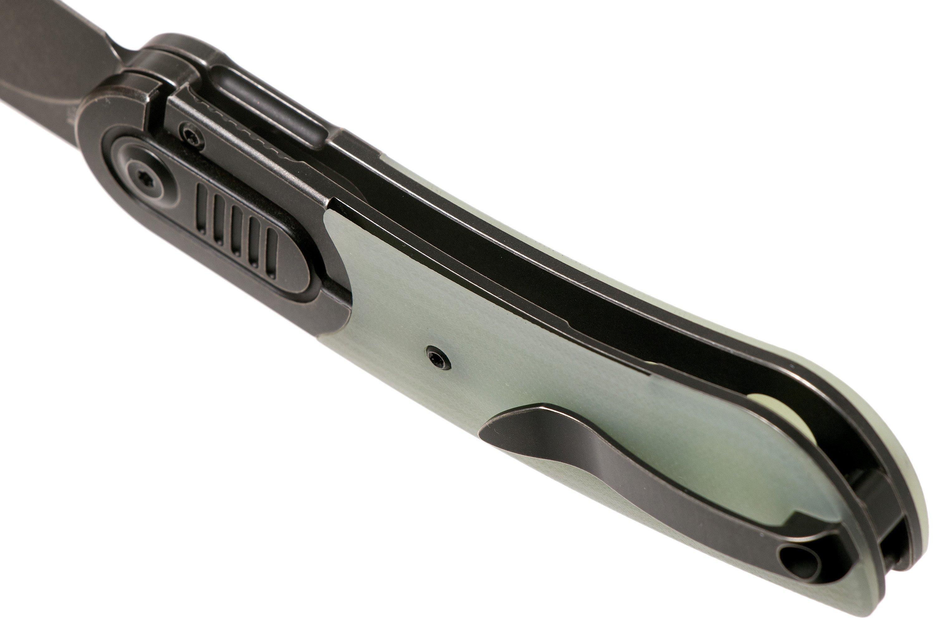 Kansept Reverie K2025A5 Black Stonewashed, Natural G10 pocket knife ...