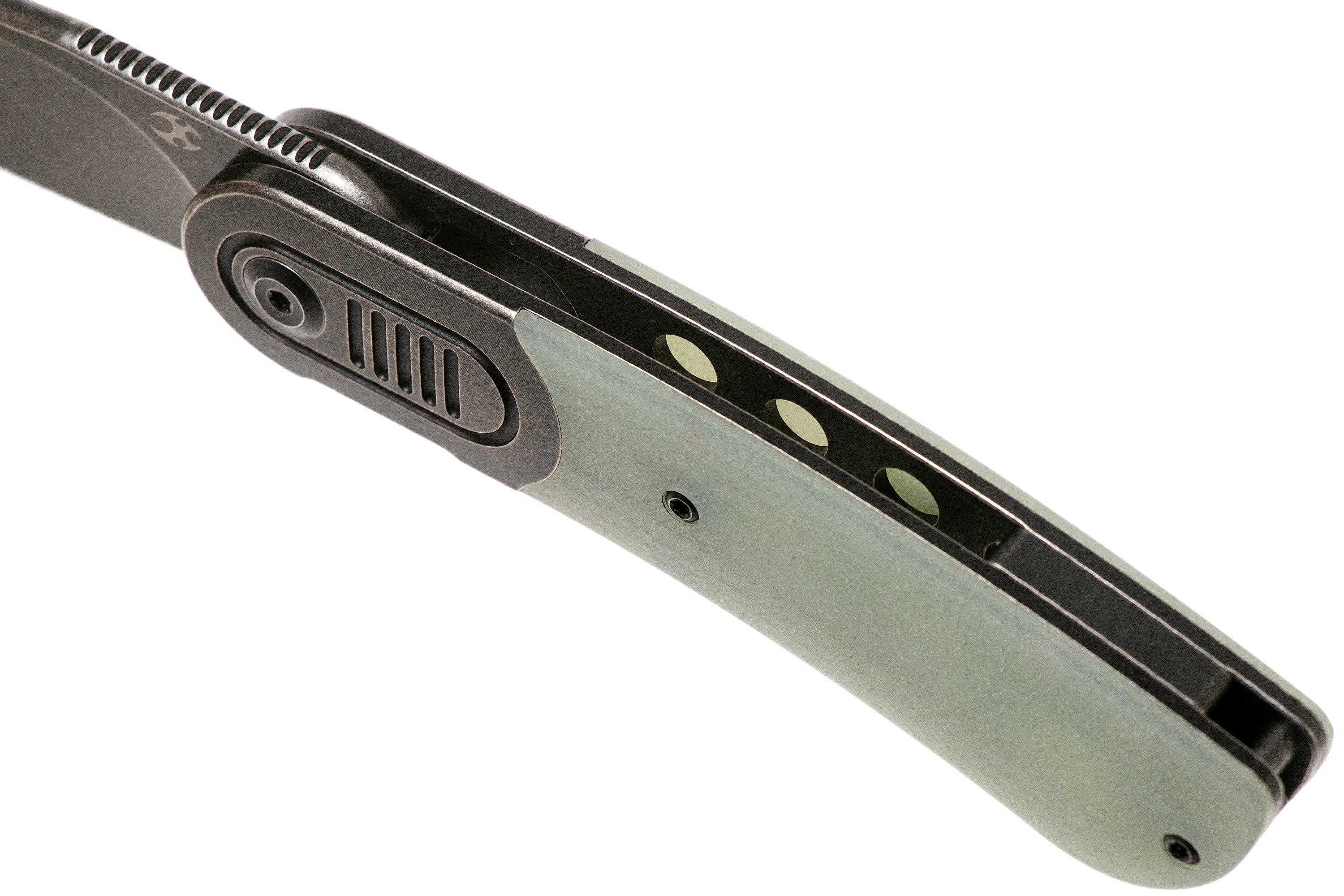 Kansept Reverie K2025A5 Black Stonewashed, Natural G10 pocket knife ...