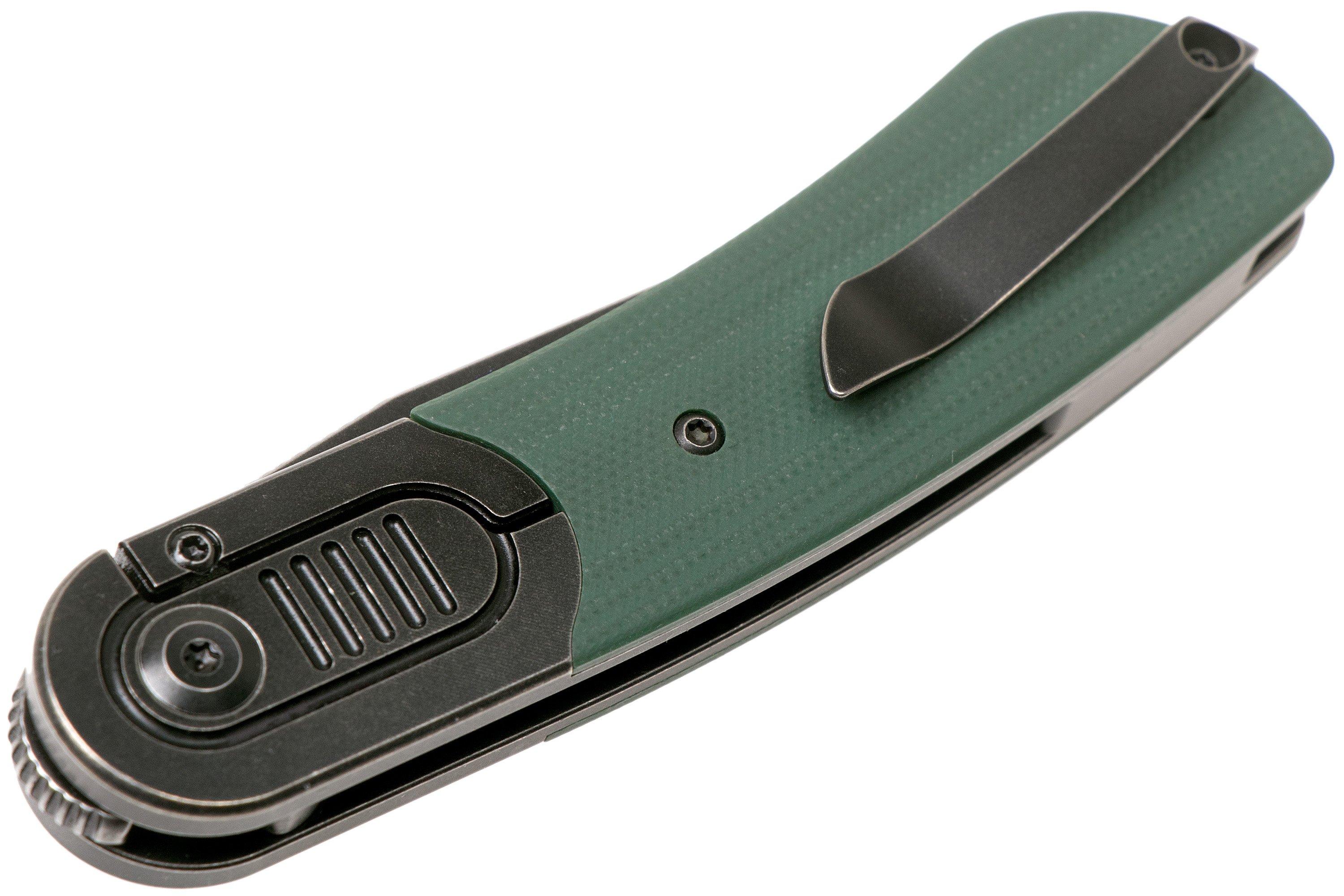 Kansept Reverie K2025A6 Black Stonewashed, OD Green G10 pocket knife ...