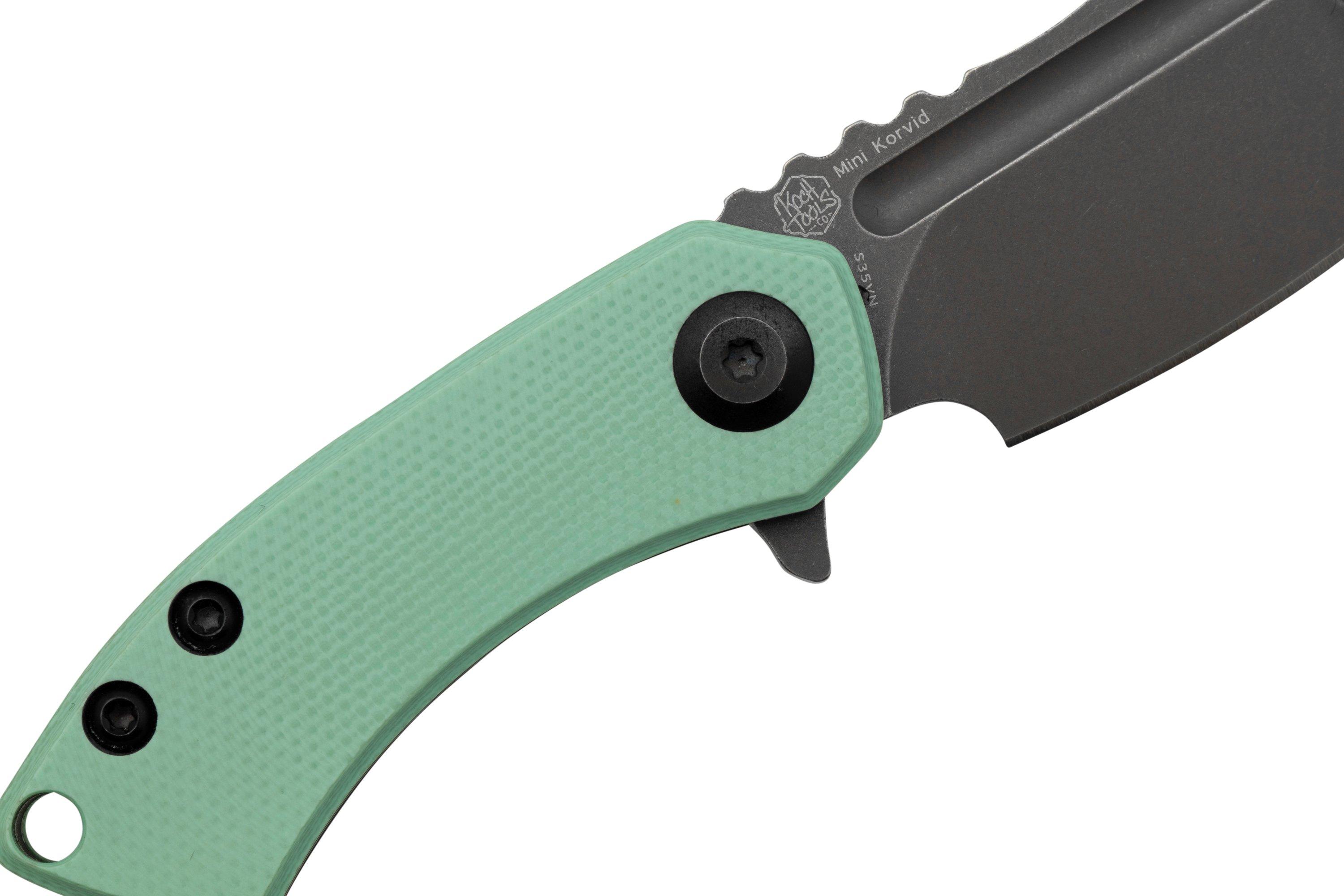 Kansept Mini Korvid K3030A1 Gray CPM-S35VN, Blue G10 pocket knife ...