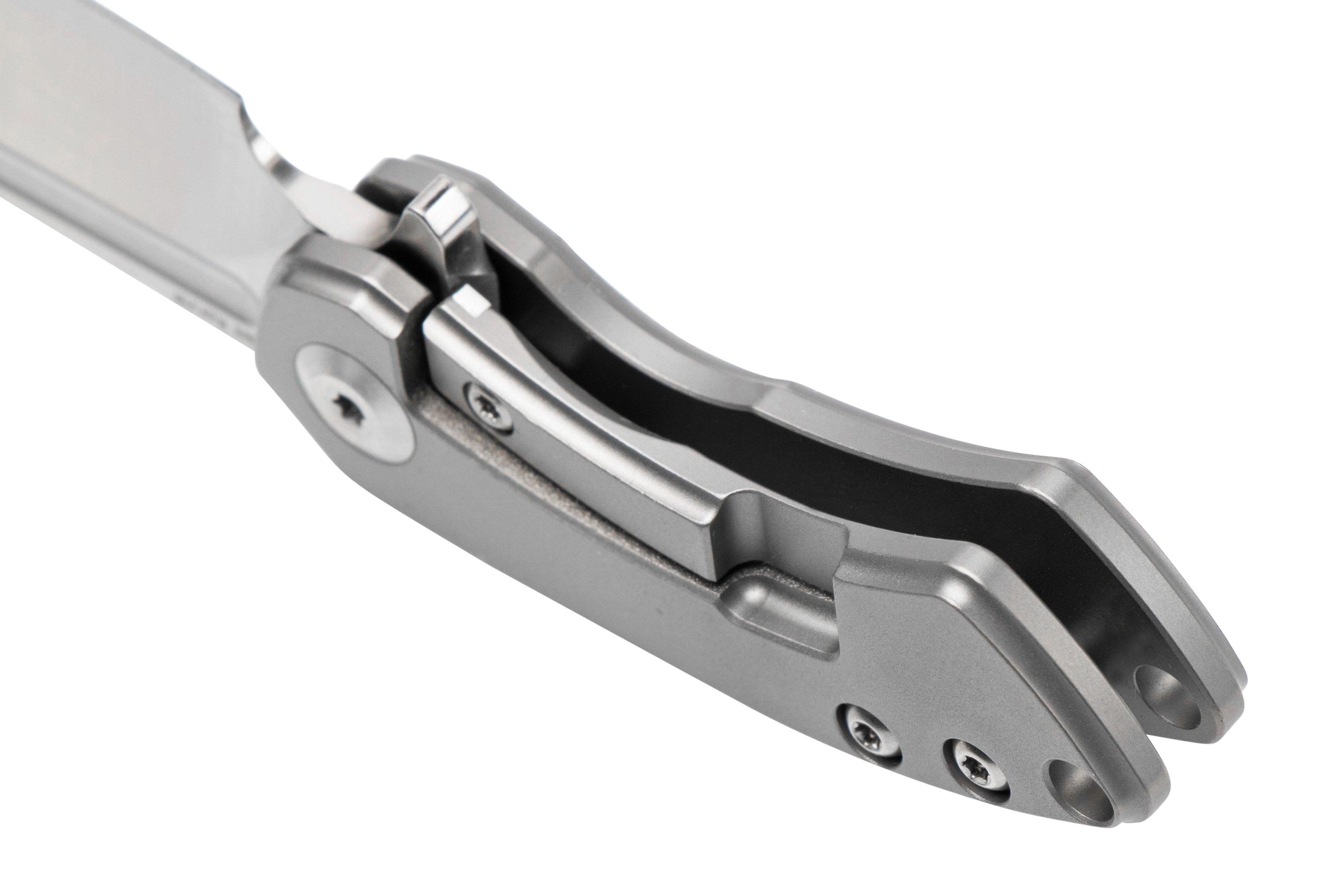 Kansept Mini Korvid K3030A2 Satin CPM-S35VN, Titanium pocket knife ...