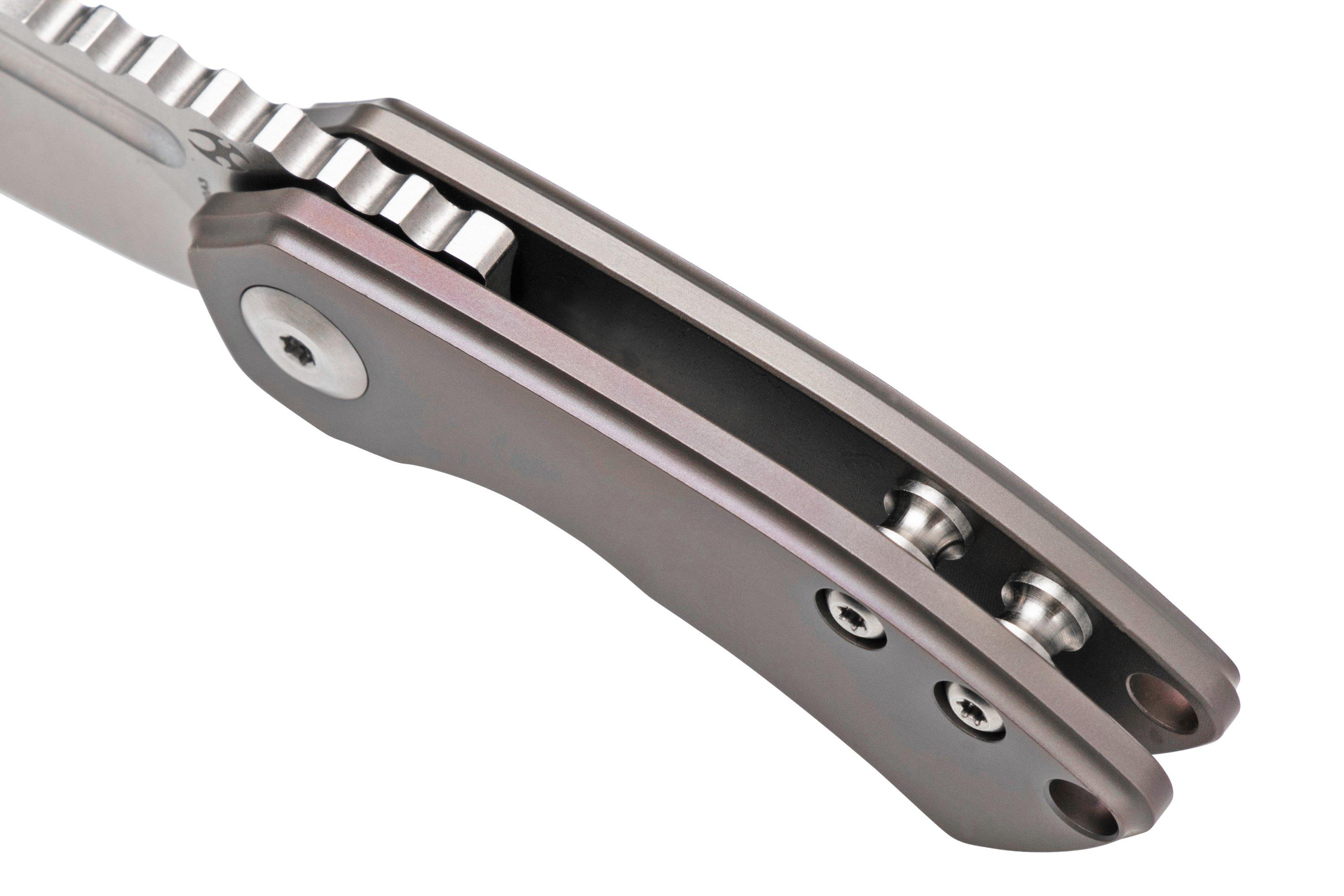 Kansept Mini Korvid K3030A3 Satin CPM-S35VN, Bronze Titanium pocket ...