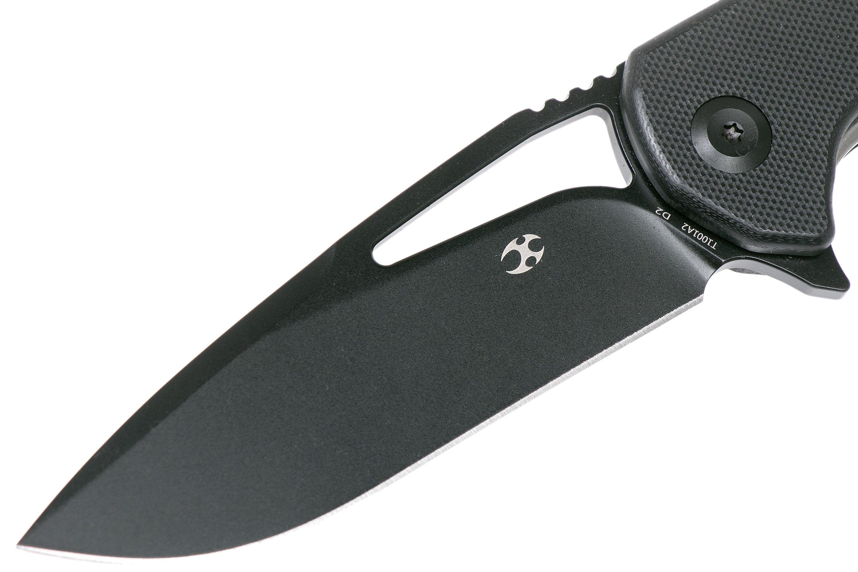 Kansept Kryo T1001A2 Black D2, Black G10 pocket knife, Kim Ning design ...