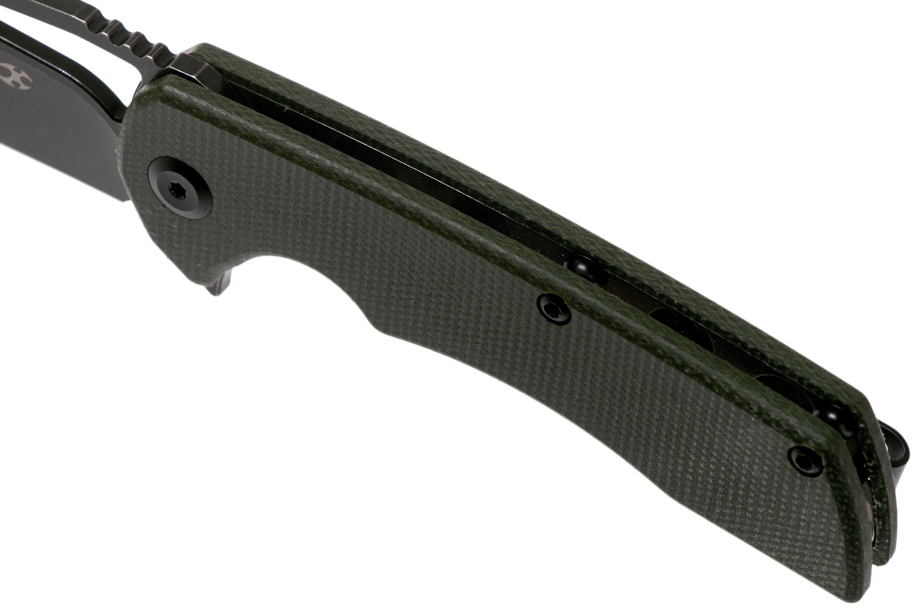 Kansept Kryo T1001A4 D2, Green Micarta zakmes, Kim Ning design ...