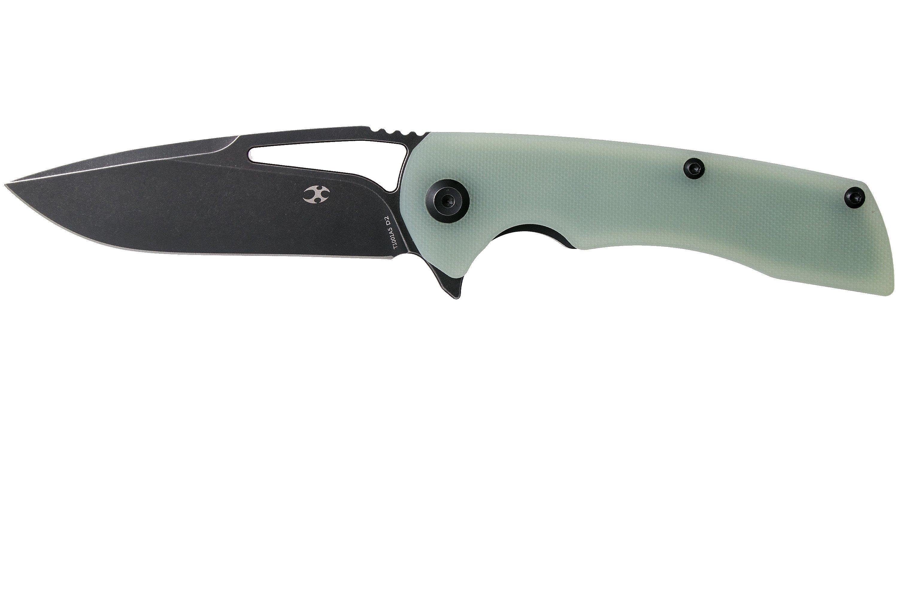 Kansept Kryo T1001A5 D2, Jade G10 pocket knife, Kim Ning design ...