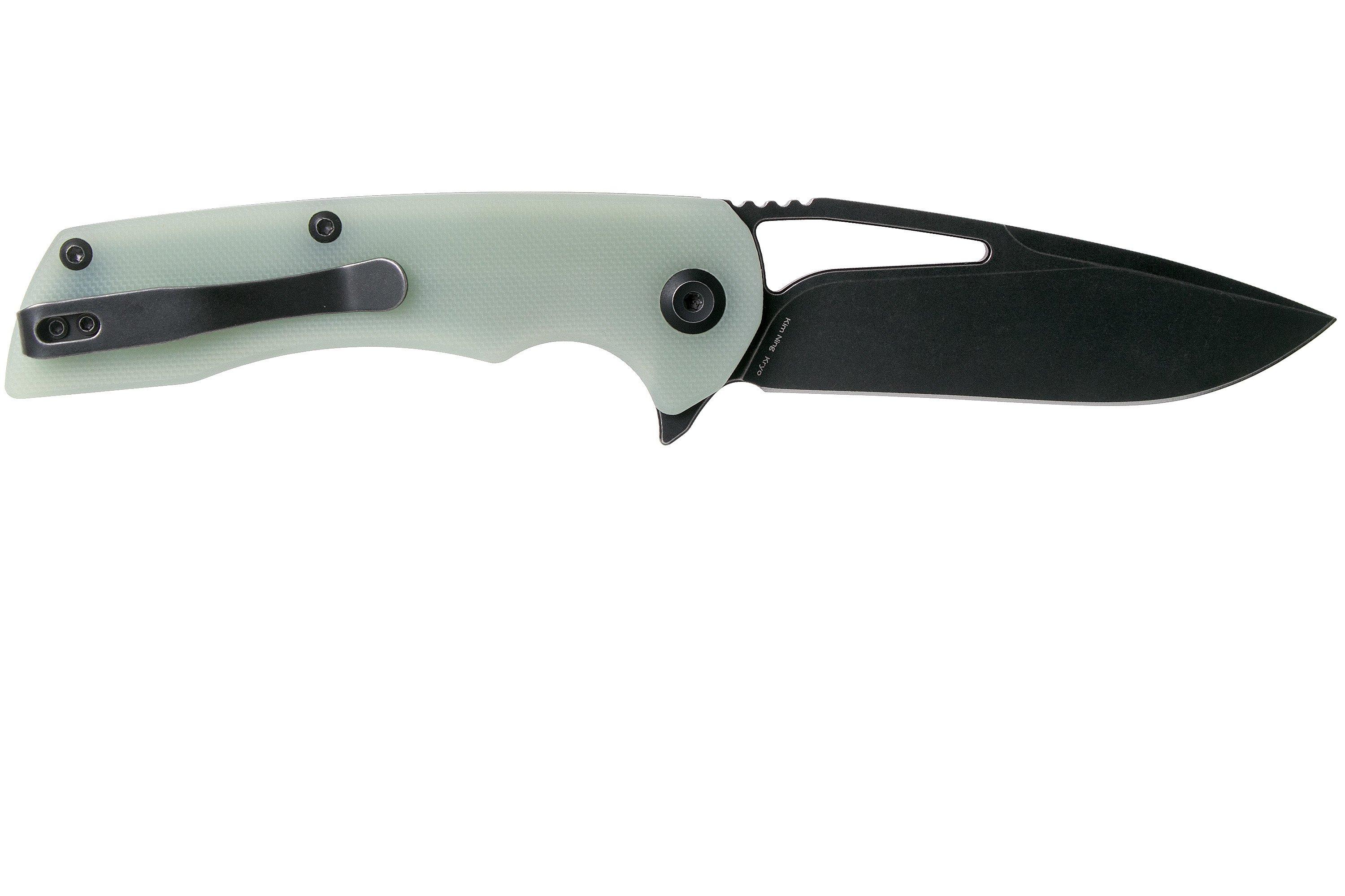 Kansept Kryo T1001A5 D2, Jade G10 pocket knife, Kim Ning design ...