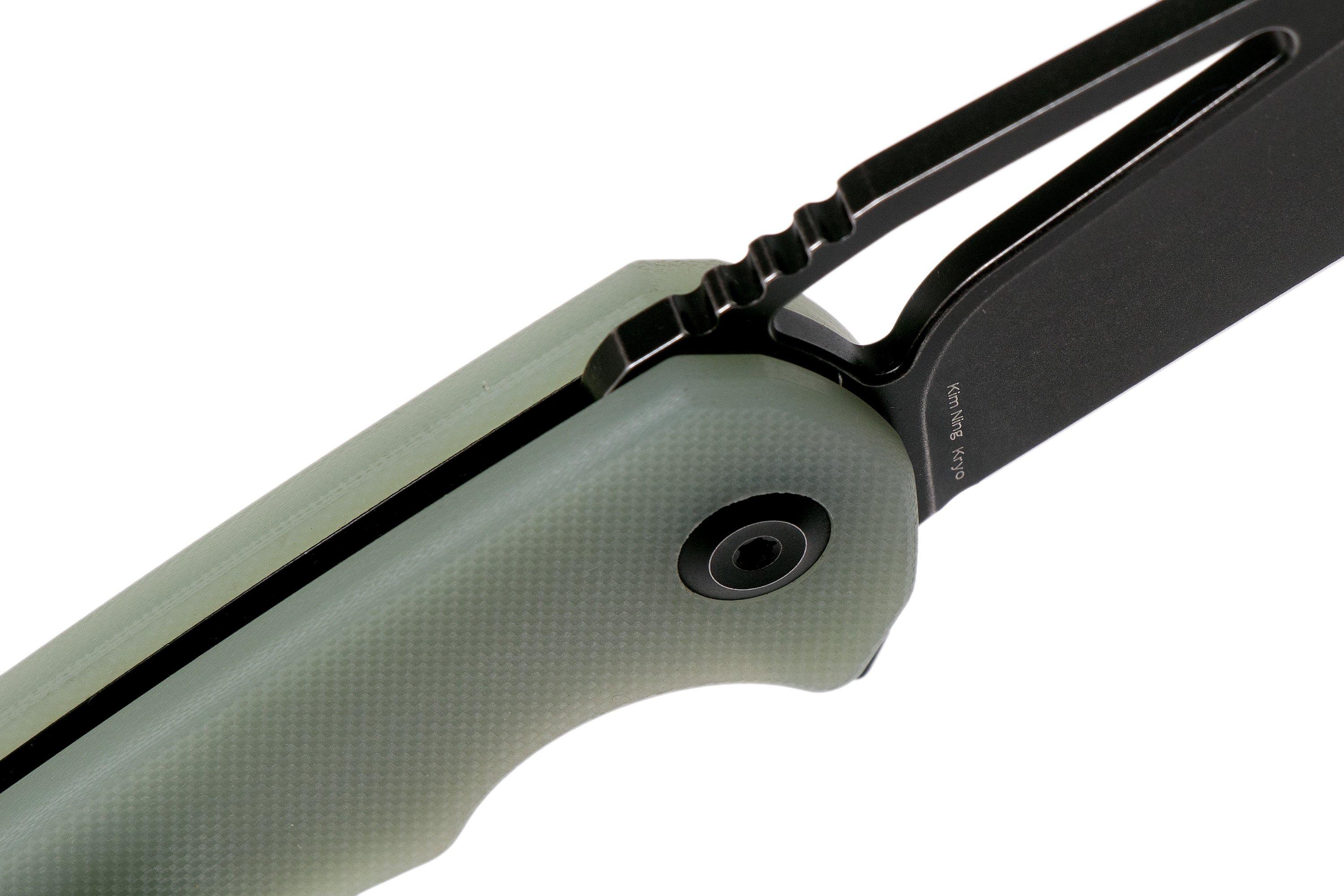 Kansept Kryo T1001A5 D2, Jade G10 pocket knife, Kim Ning design ...