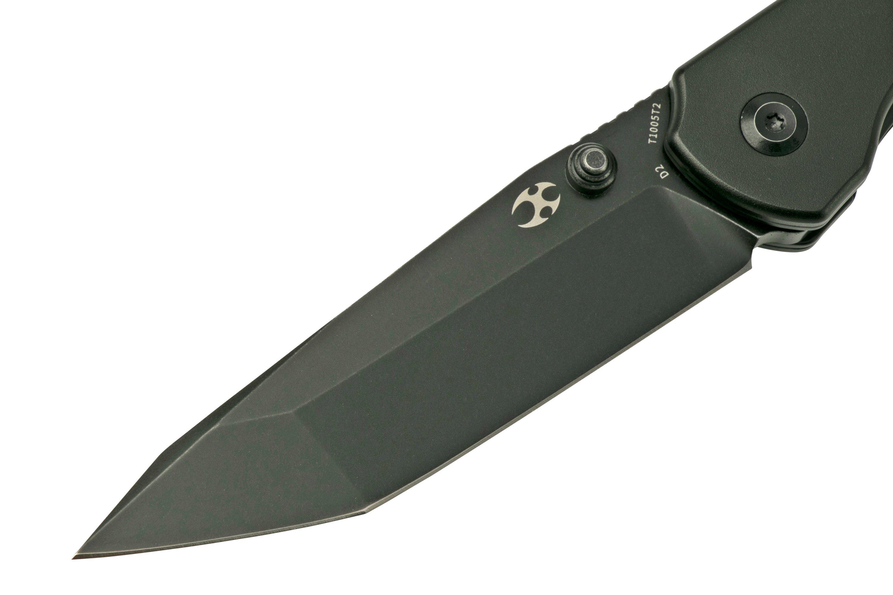 Kansept Warrior T1005T2 Black Tanto, Black & Green G10 navalha, Kim ...