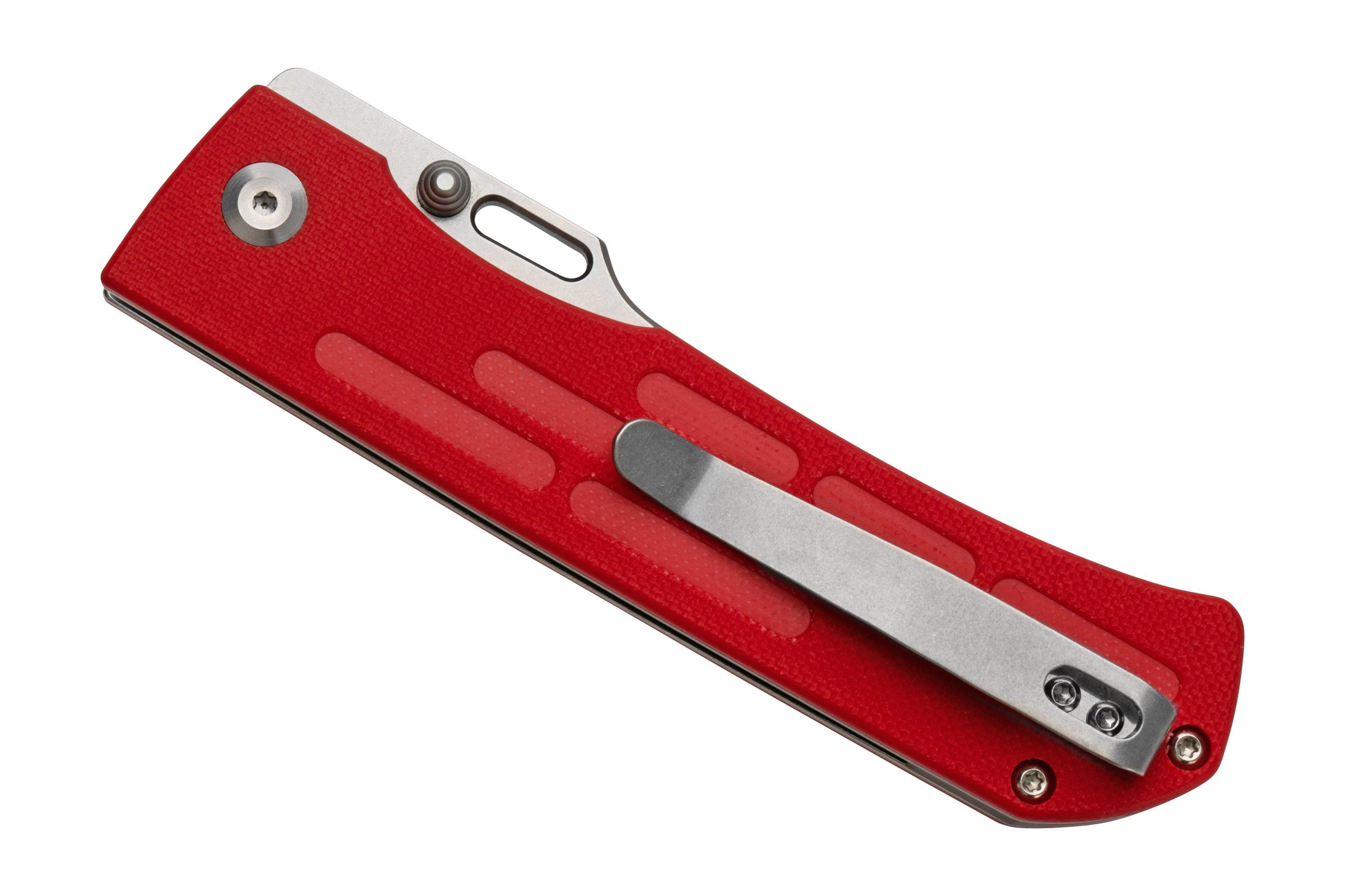 Kansept Reedus T1041A2 Stonewashed, Red G10 pocket knife, Dmitry ...