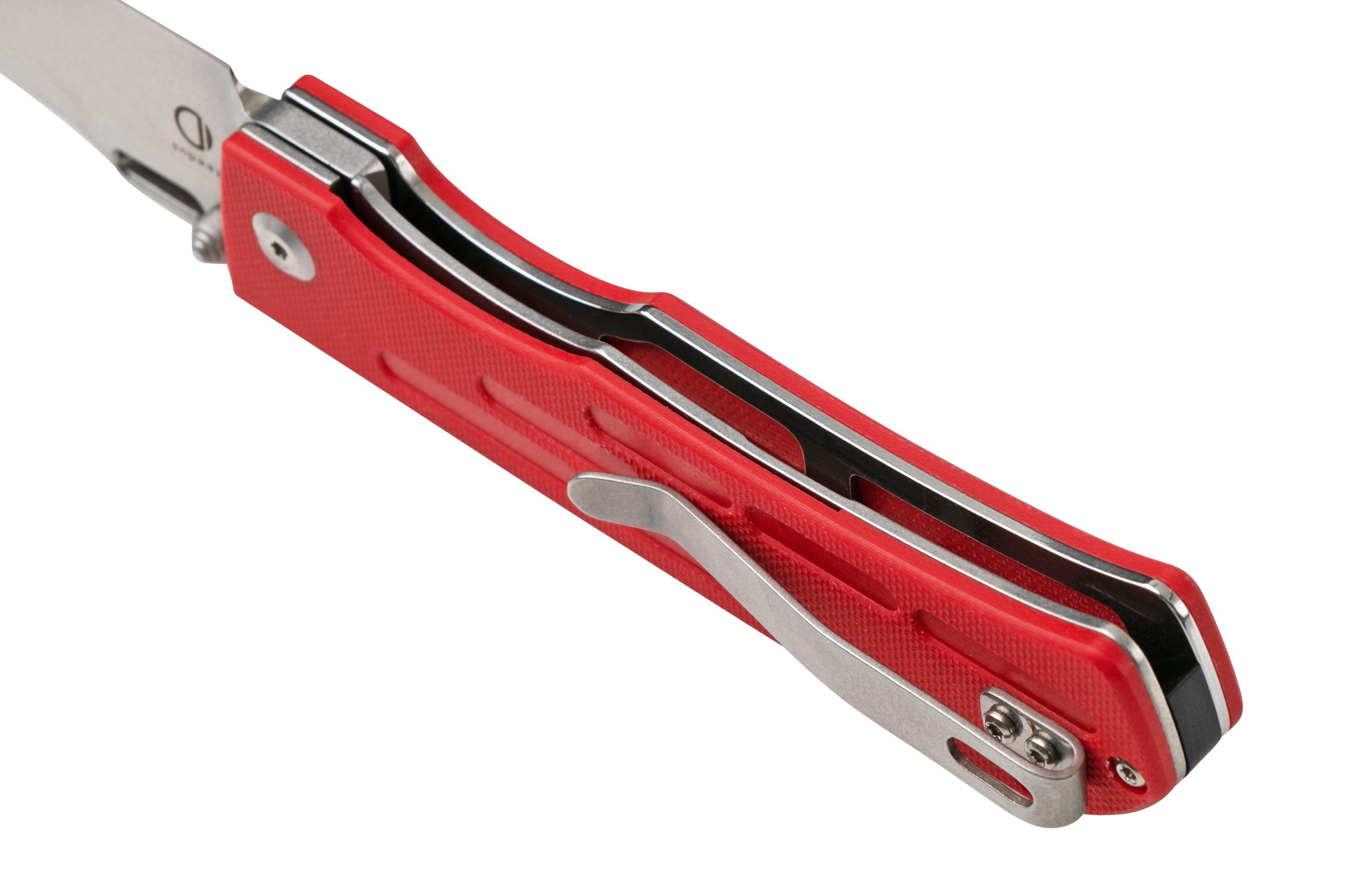 Kansept Reedus T1041A2 Stonewashed, Red G10 pocket knife, Dmitry ...