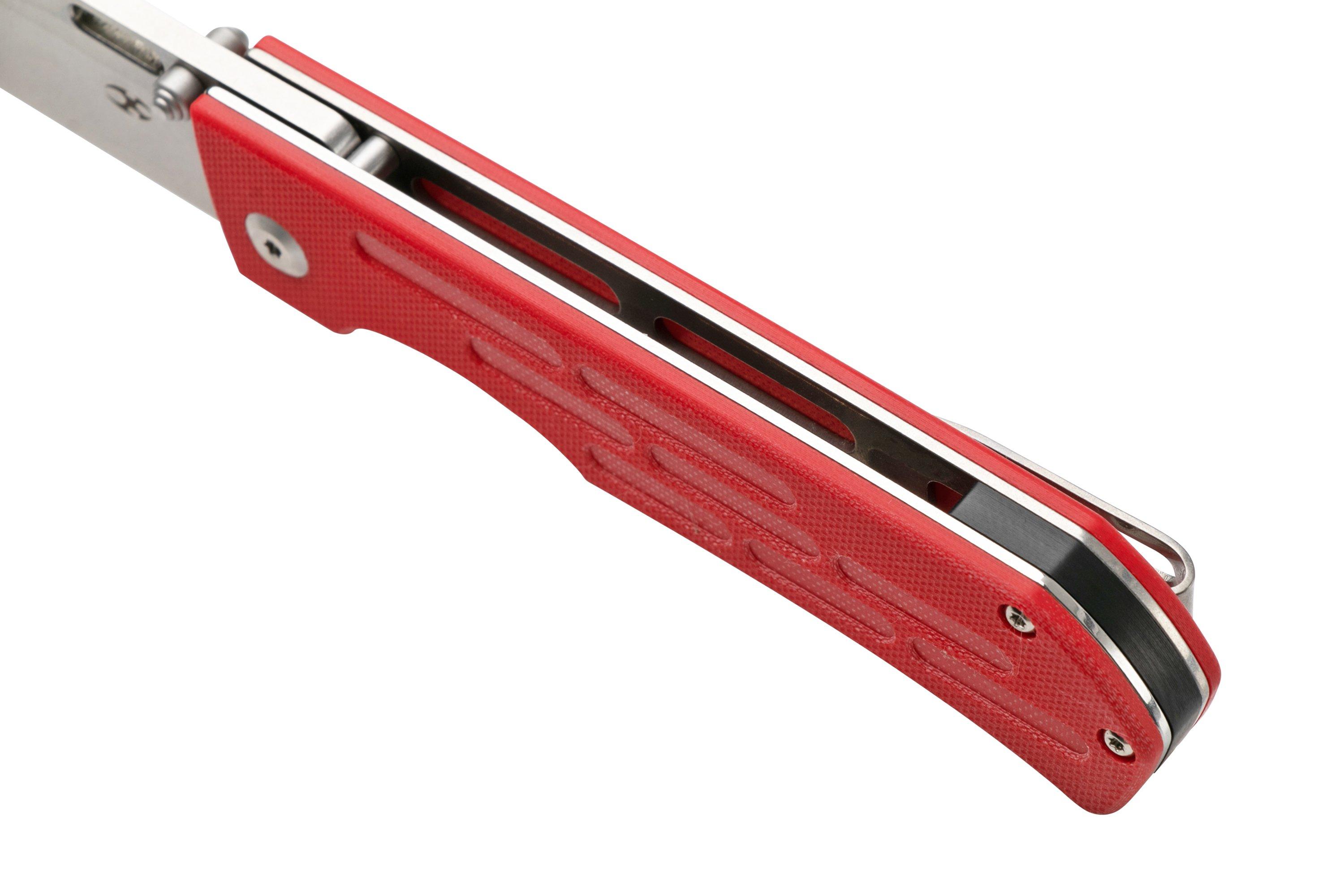 Kansept Reedus T1041A2 Stonewashed, Red G10 pocket knife, Dmitry ...