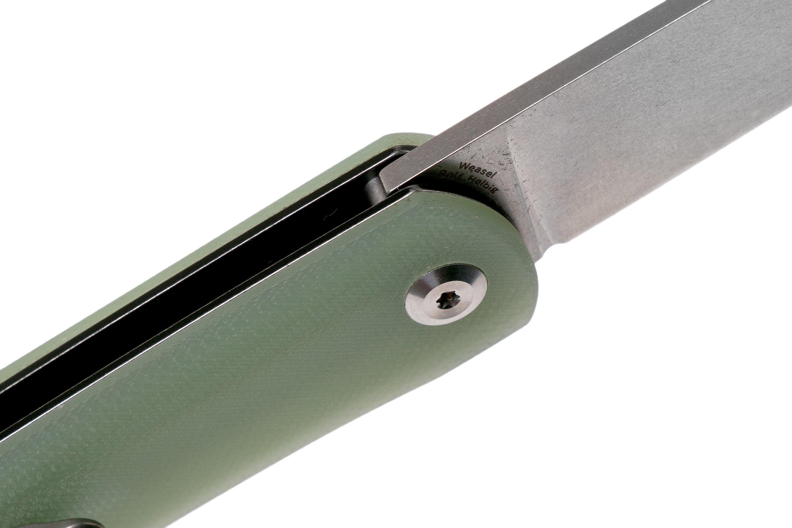 Kansept Weasel T2020A4 Natural G10 pocket knife, Rolf Helbig design ...