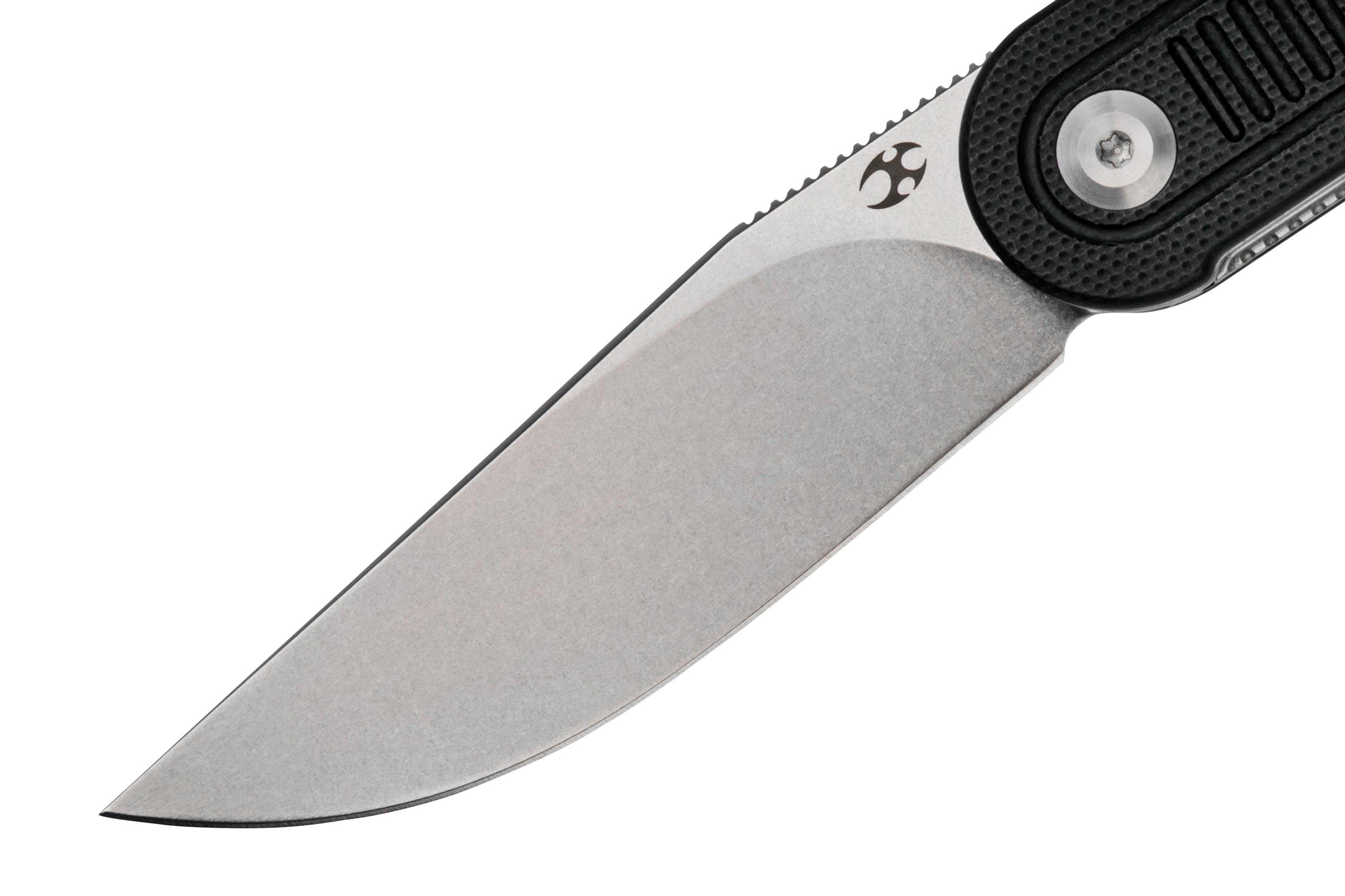 Kansept Reverie T2025A1 Stonewashed, Black G10 pocket knife, Justin ...