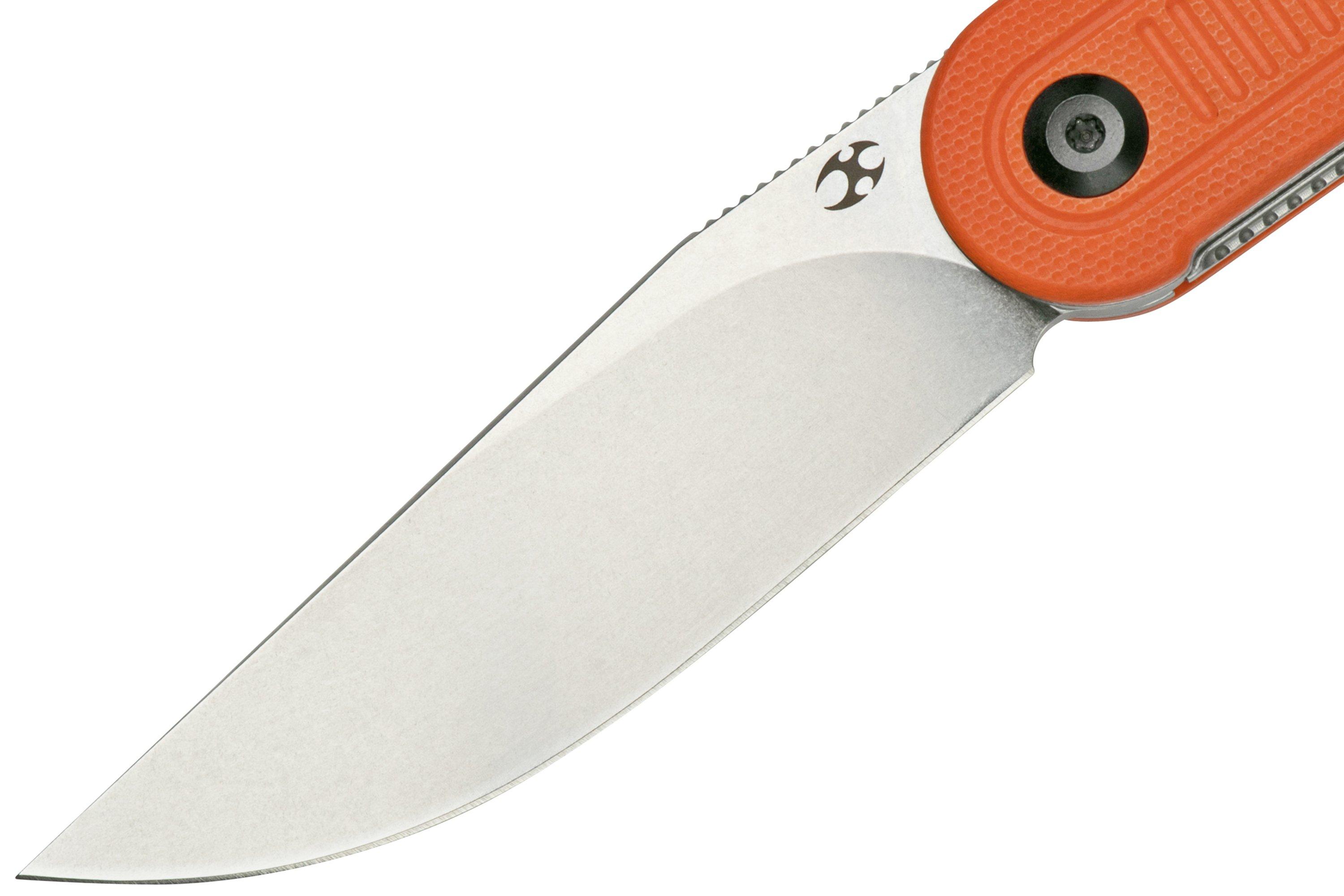 Kansept Reverie T2025A3 Stonewashed, Orange G10 pocket knife, Justin ...