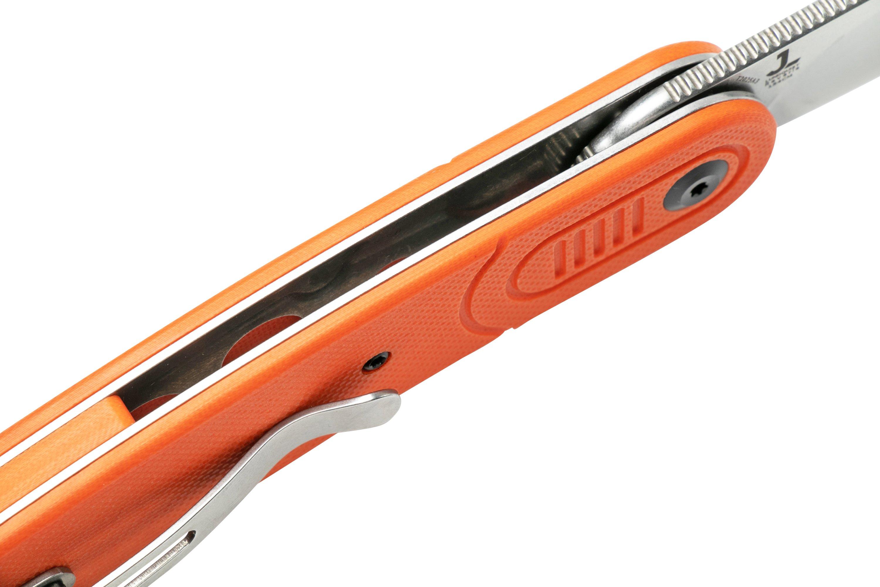 Kansept Reverie T2025A3 Stonewashed, Orange G10 pocket knife, Justin ...