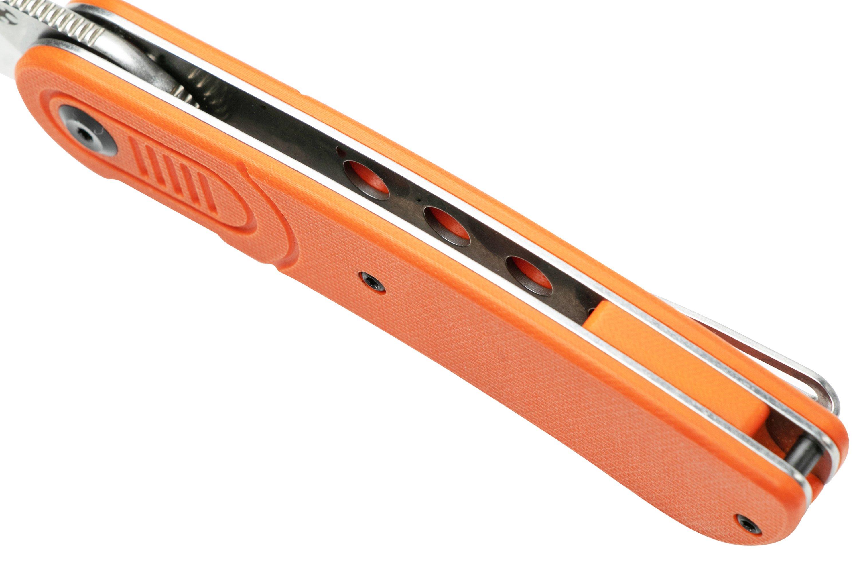 Kansept Reverie T2025A3 Stonewashed, Orange G10 pocket knife, Justin ...