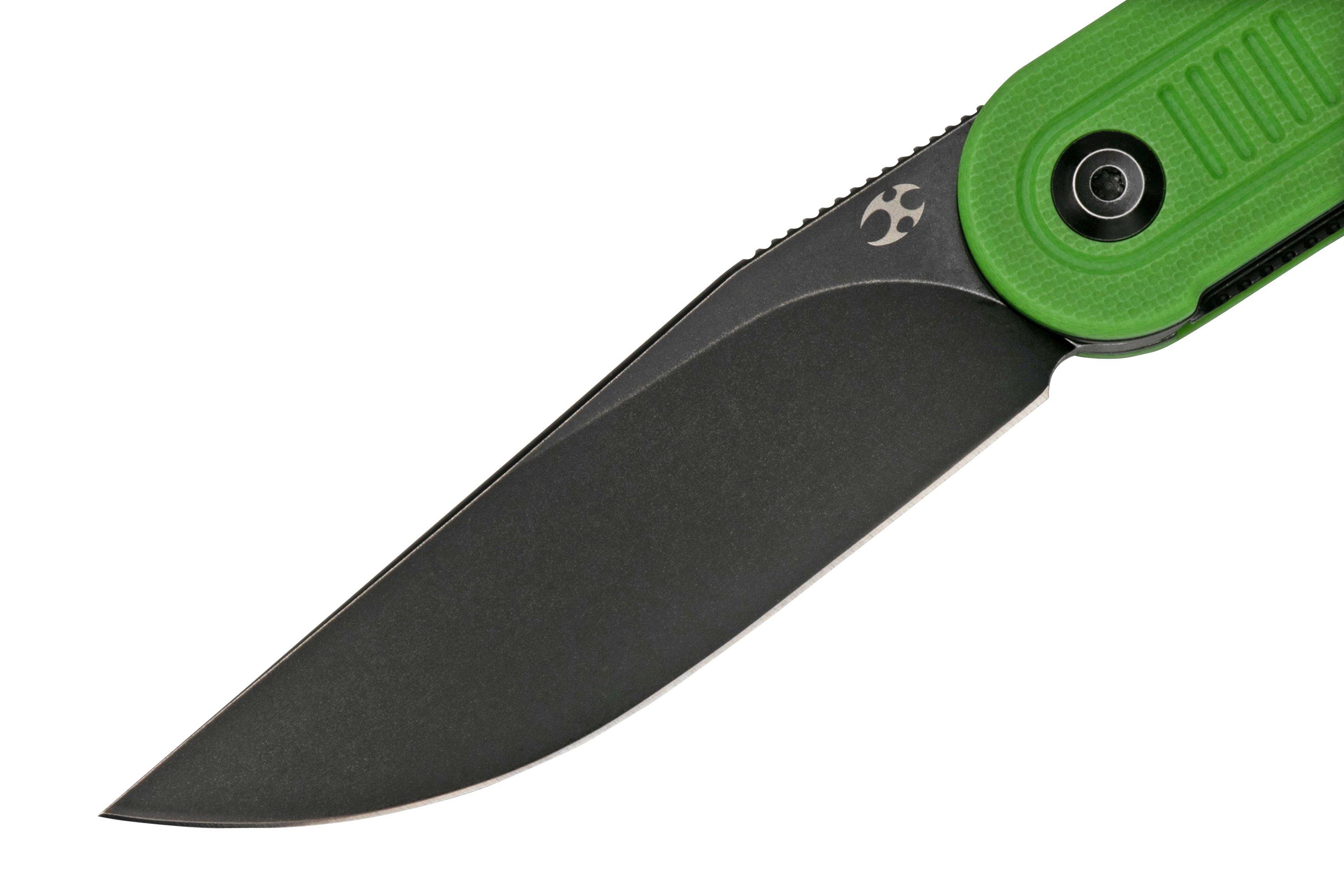 Kansept Reverie T2025A4 Black, Grass G10 pocket knife, Justin Lundquist ...