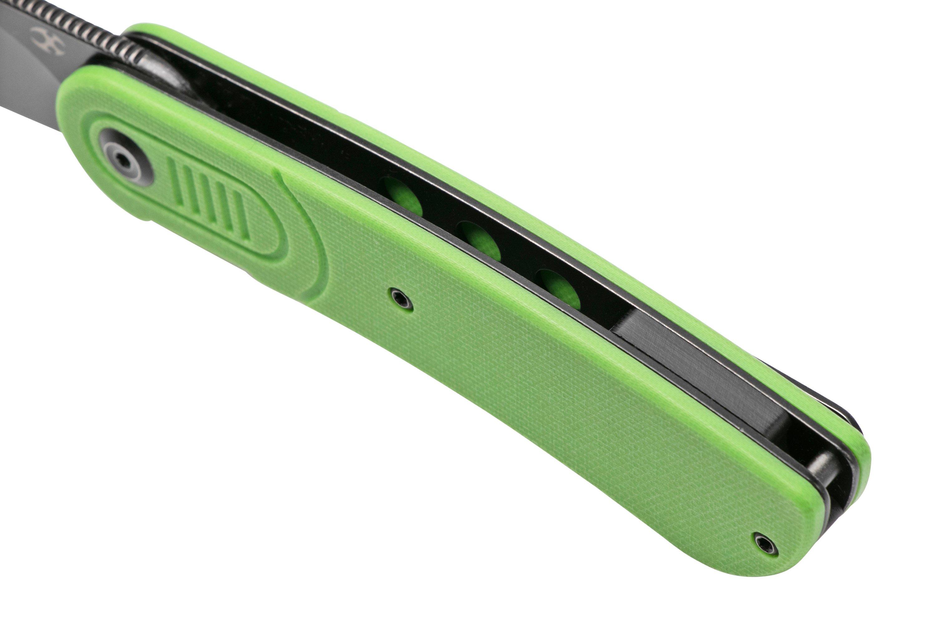 Kansept Reverie T2025A4 Black, Grass G10 pocket knife, Justin Lundquist ...