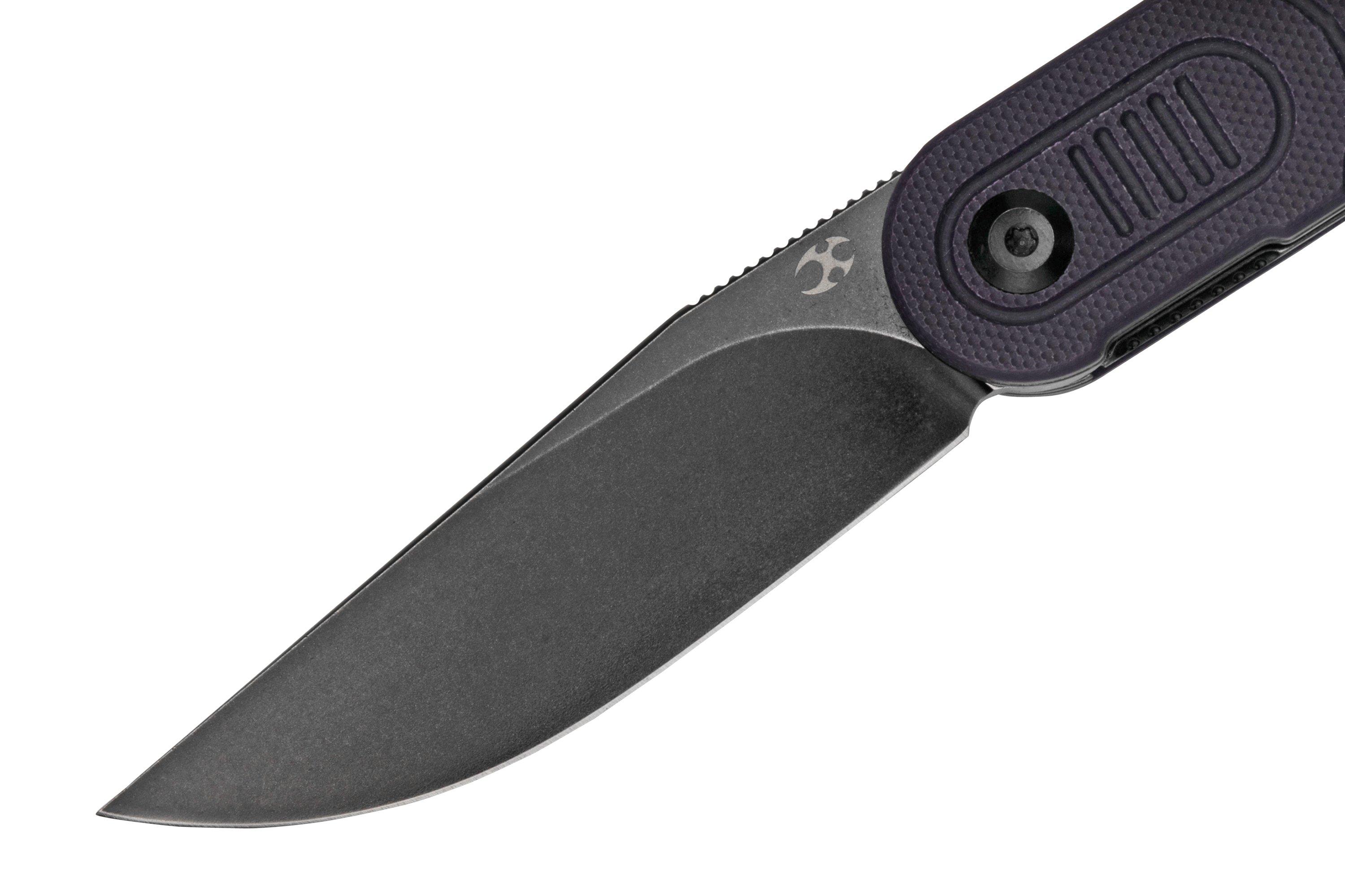 Kansept Reverie T2025A5 Black, Purple G10 pocket knife, Justin ...