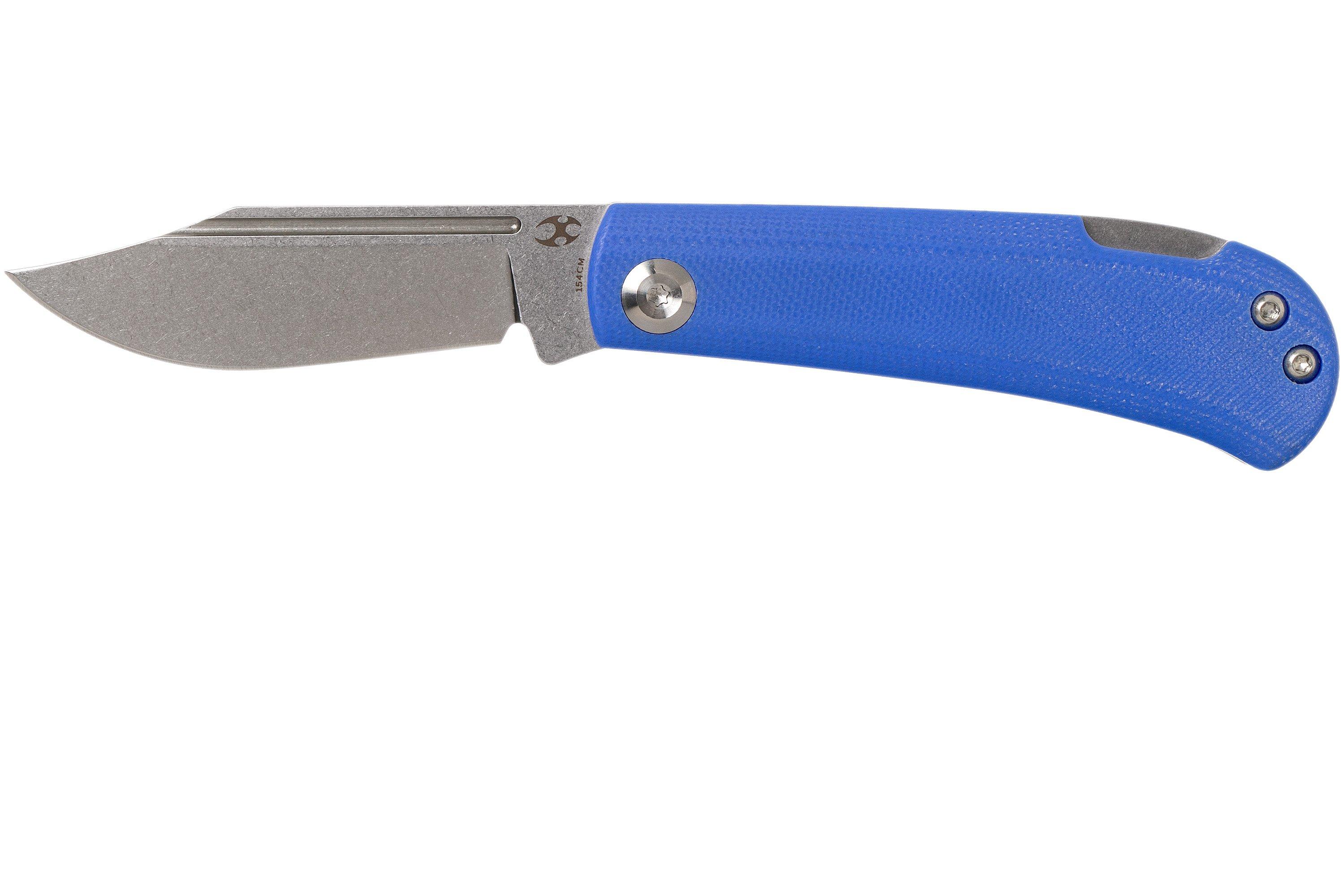 Kansept Wedge T2026B7 Blue G10 pocket knife, Nick Swan design ...