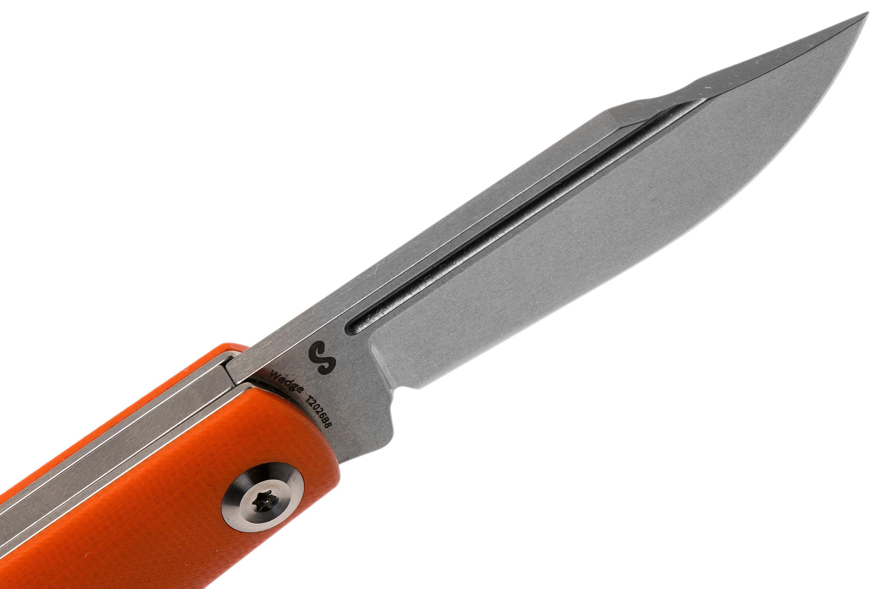 Kansept Wedge T2026B8 Orange G10 pocket knife, Nick Swan design ...