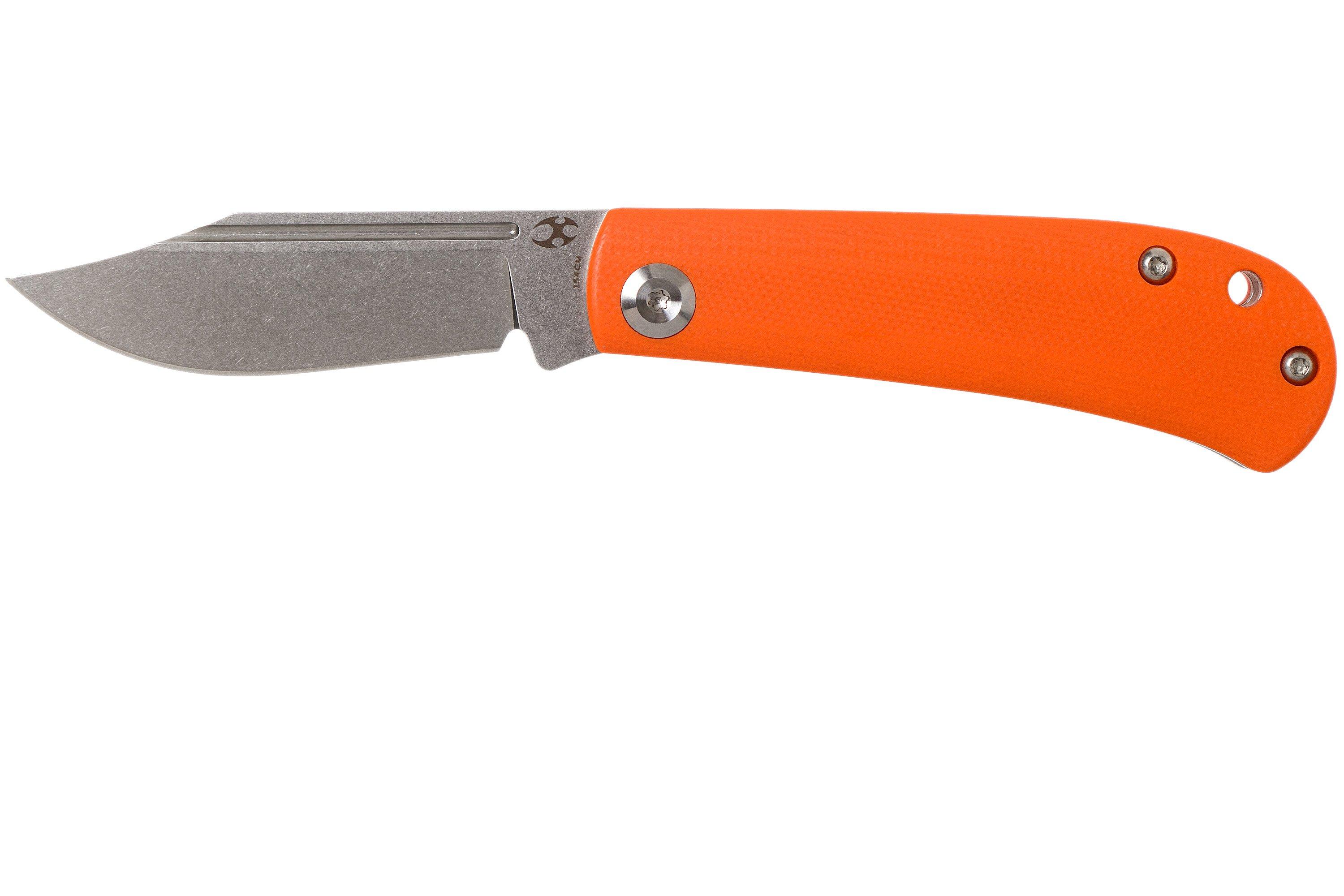 Kansept Bevy T2026S8 Orange G10 pocket knife, Nick Swan design ...