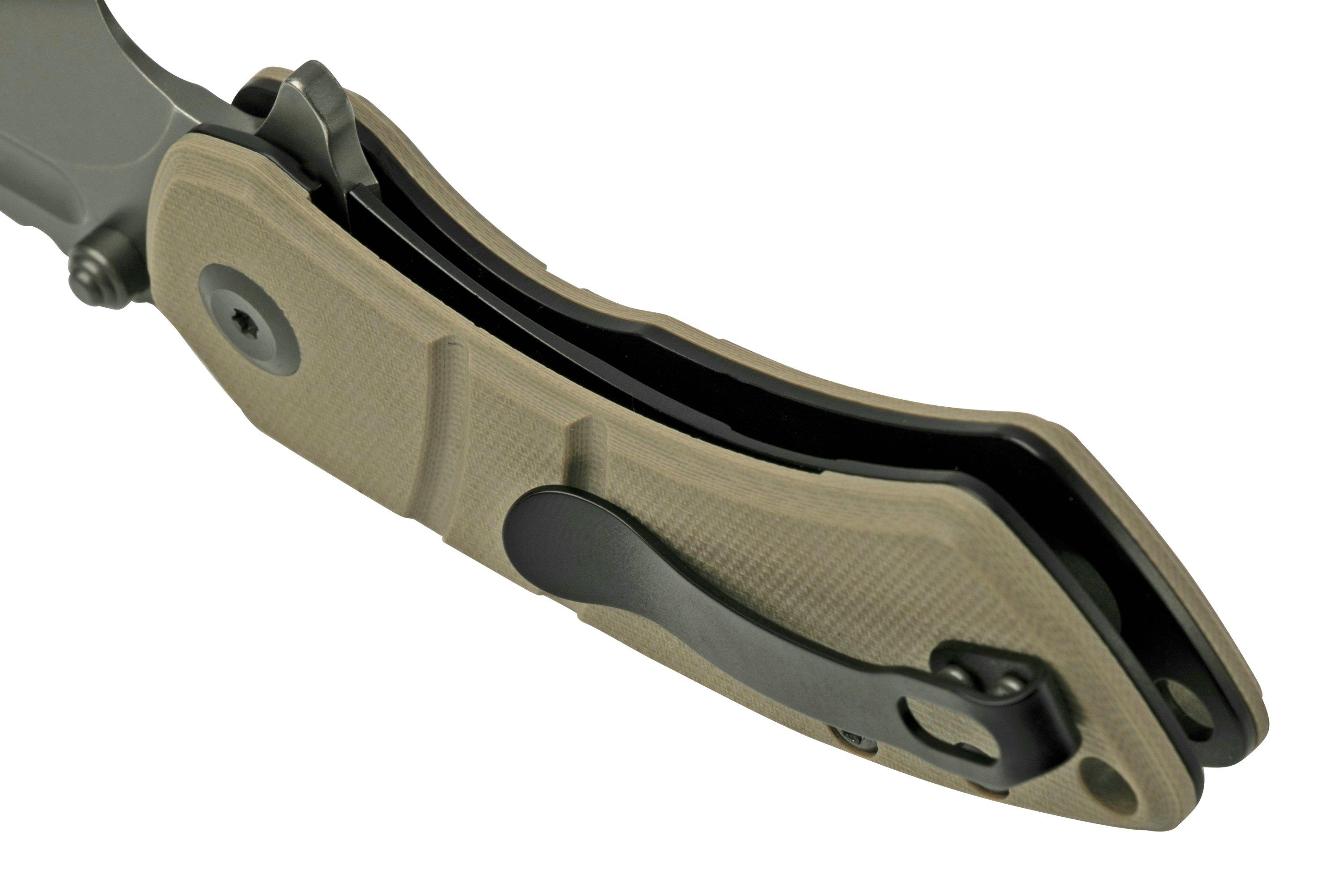 Kansept Korvid M T2030A2 Black, Sand G10 pocket knife, Justin Koch ...