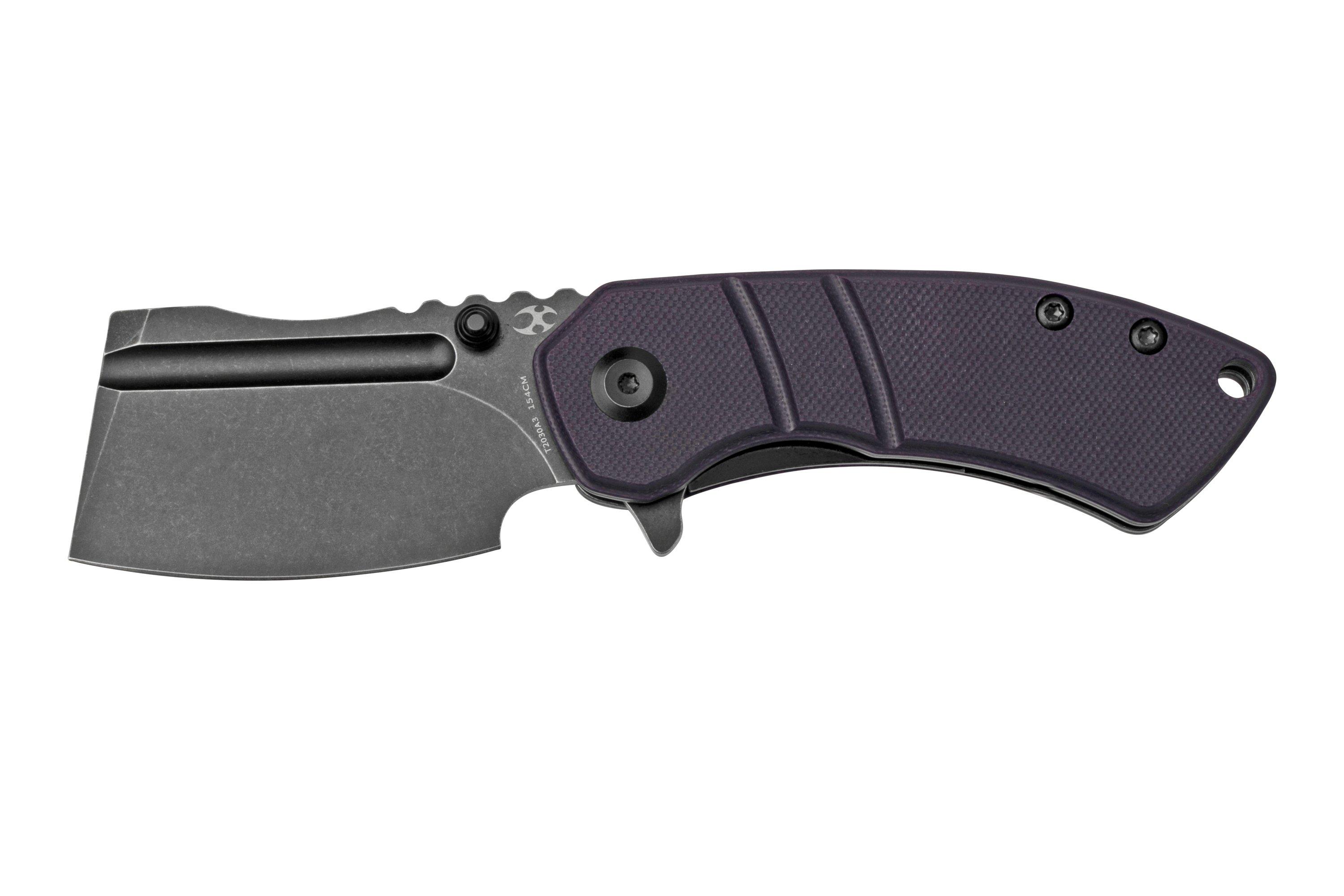 Kansept Korvid M T2030A3 Black, Purple G10 pocket knife, Justin Koch ...