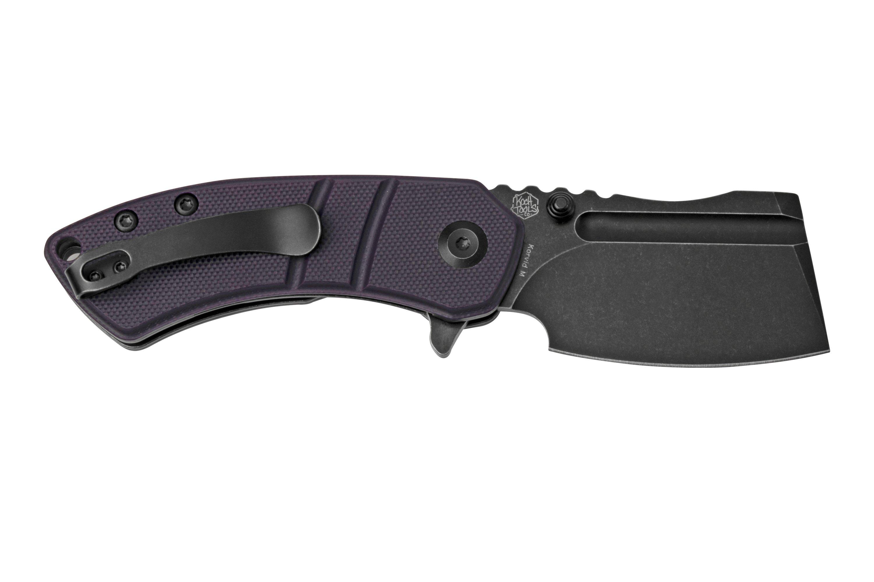 Kansept Korvid M T2030A3 Black, Purple G10 pocket knife, Justin Koch ...