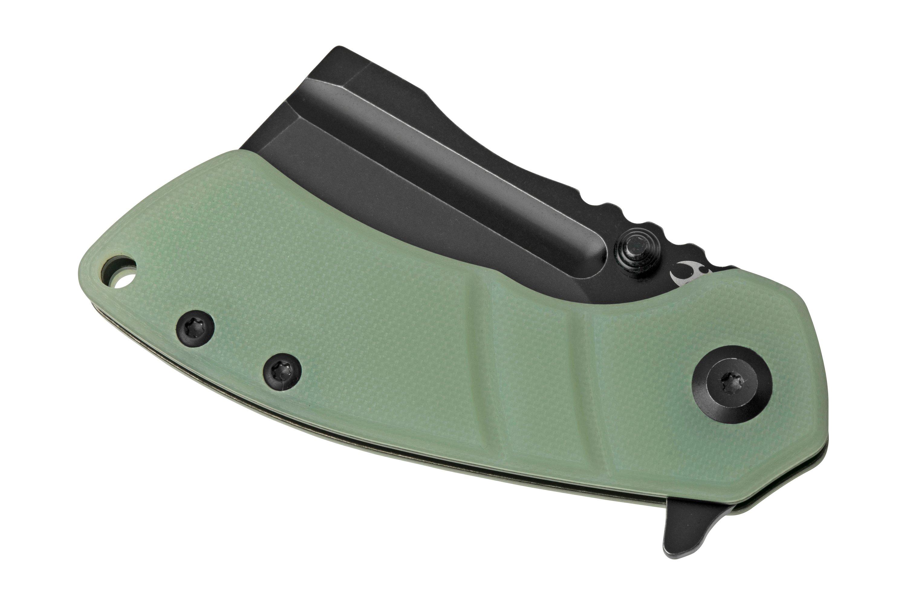 Kansept Korvid M T2030A4 Black, Jade G10 pocket knife, Justin Koch ...