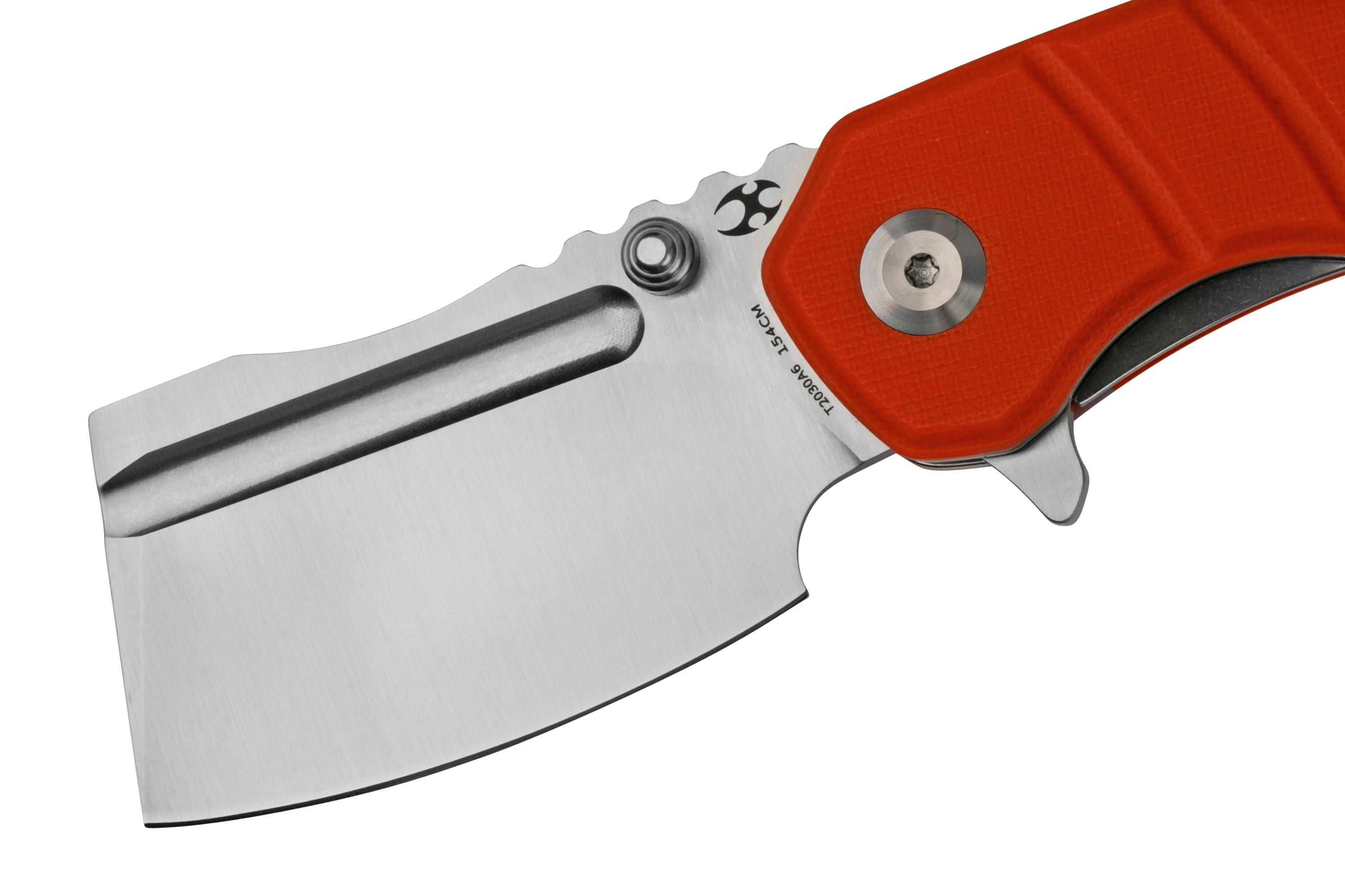 Kansept Korvid M T2030A6 Stonewashed, Orange G10 pocket knife, Justin ...