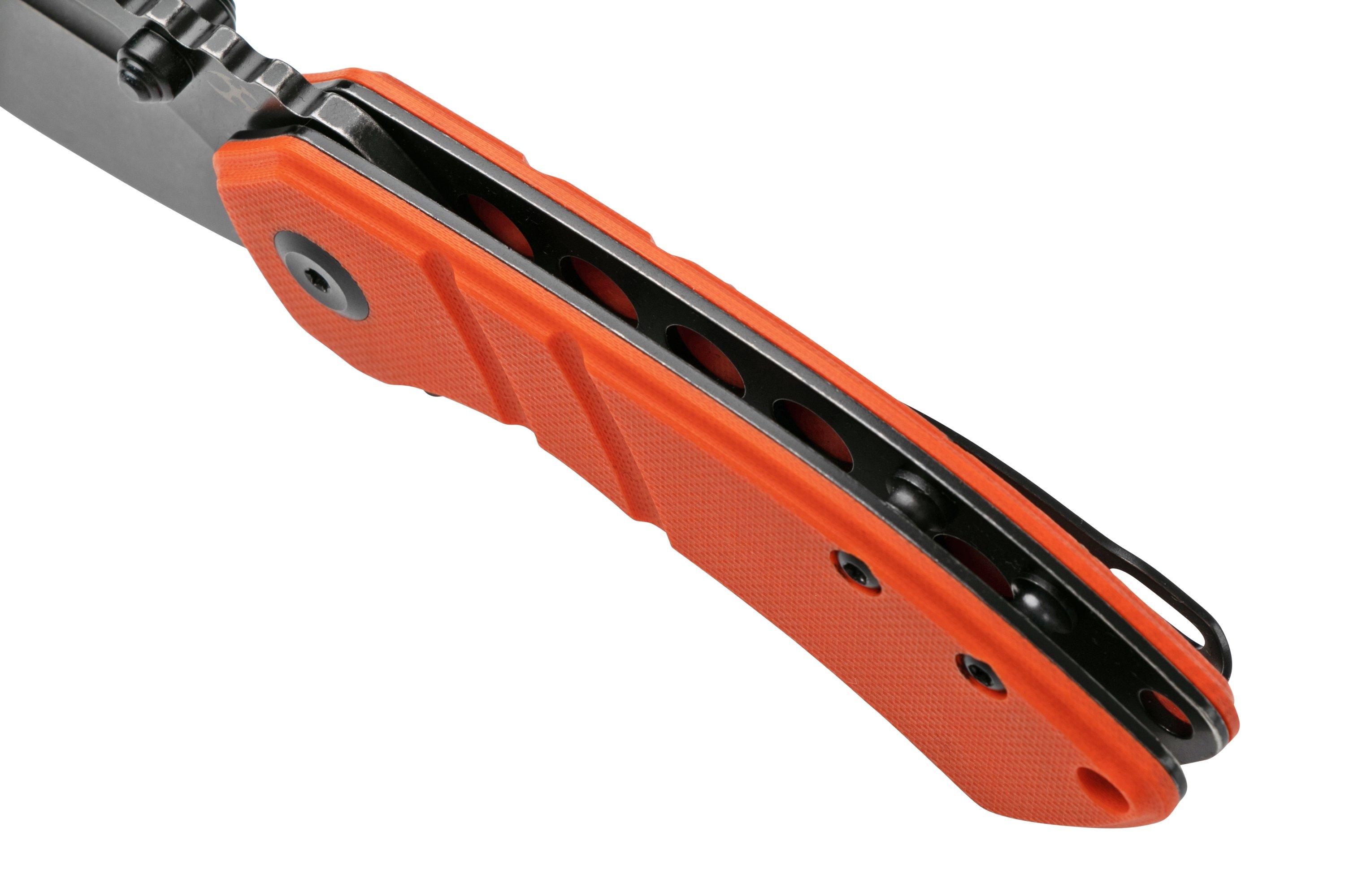 Kansept Korvid M T2030A7 Black, Orange G10 pocket knife, Justin Koch ...