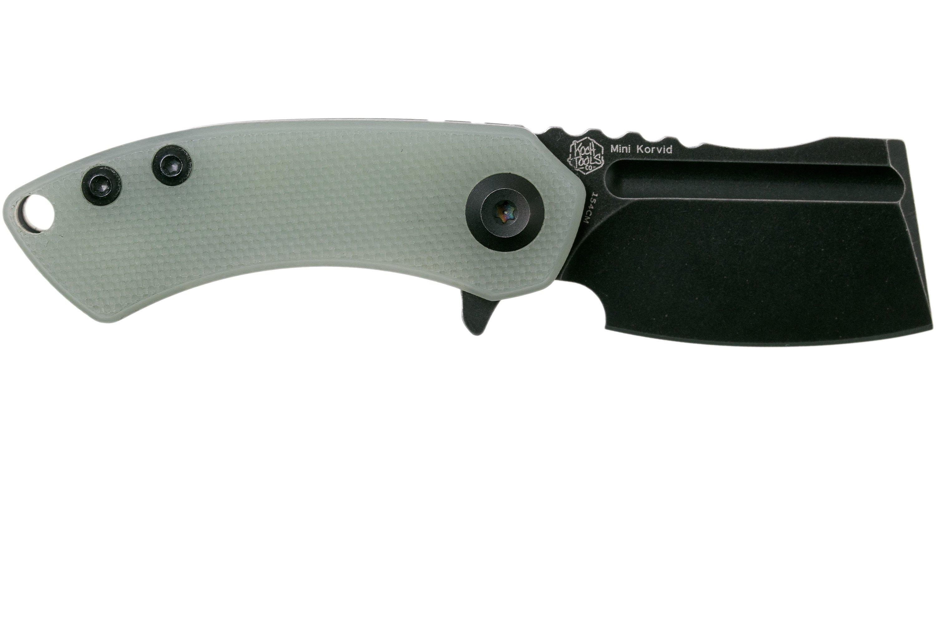 Kansept Mini Korvid T3030A4 Blackwashed, Natural G10 pocket knife ...