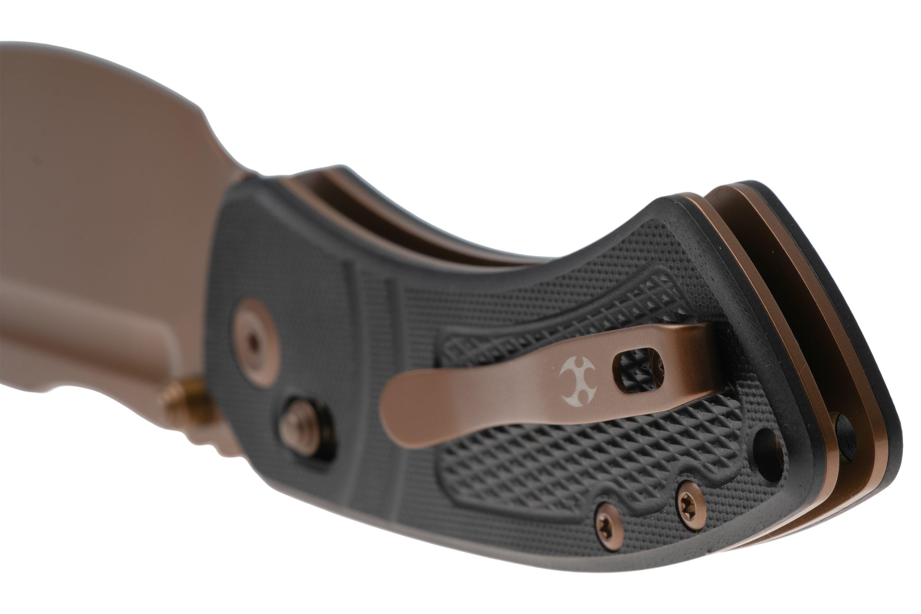 Kansept Korvid V TE2030V1, Rose Gold D2, Diamond Pattern Black G10 ...