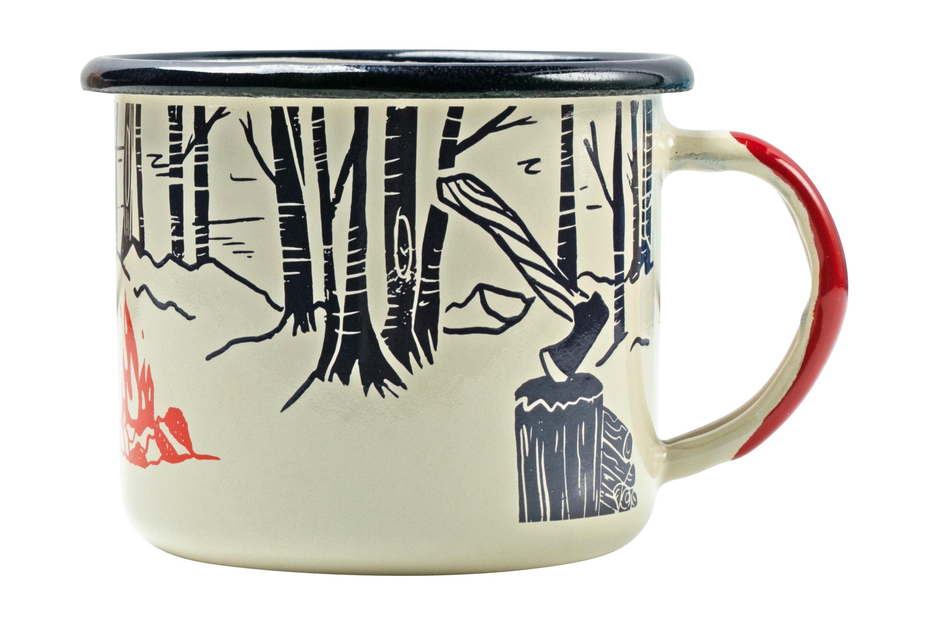 Knivesandtools Enamel Mug E-MG-S-01, Small 8 cm, enamel mug ...