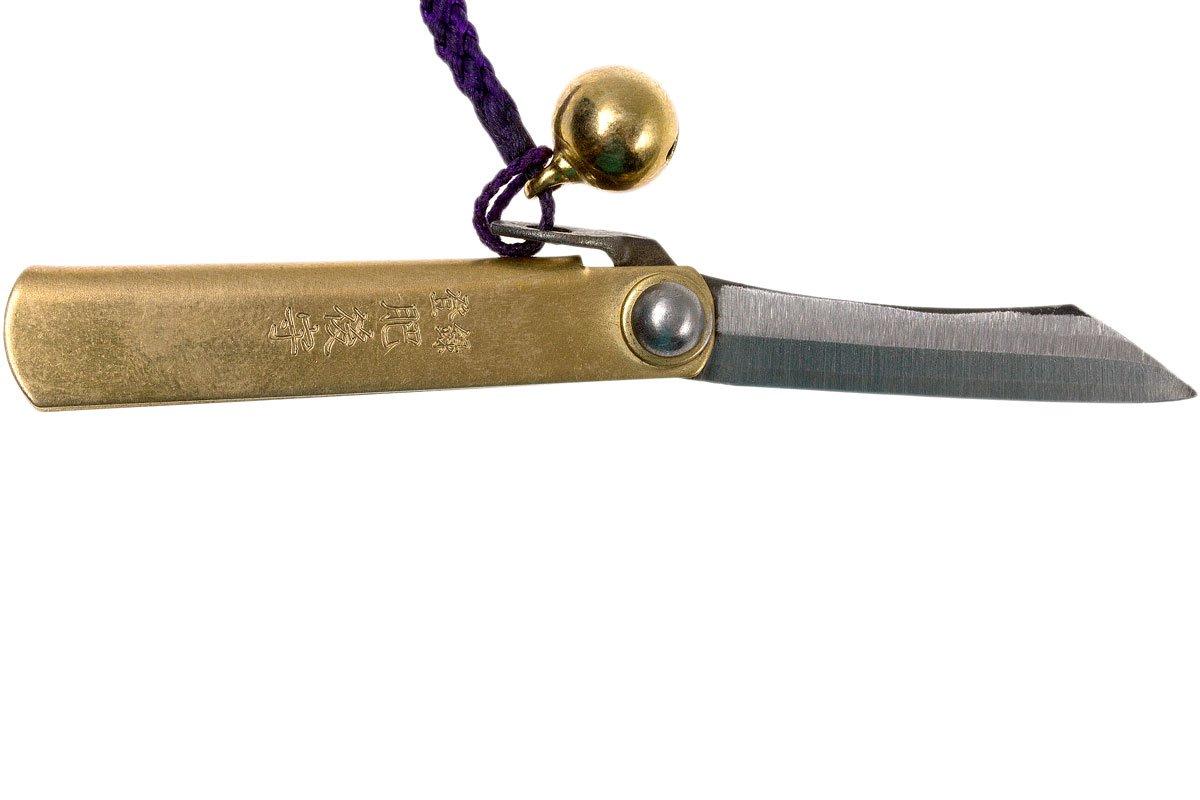 Higonokami pocket knife 3,8 cm HIGO02, SK-carbon steel with lanyard ...