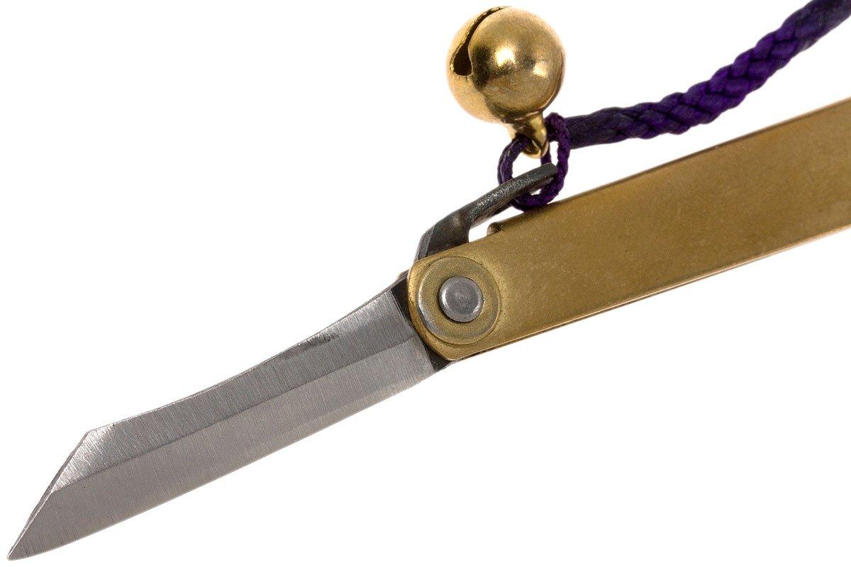 Higonokami pocket knife 3,8 cm HIGO02, SK-carbon steel with lanyard ...