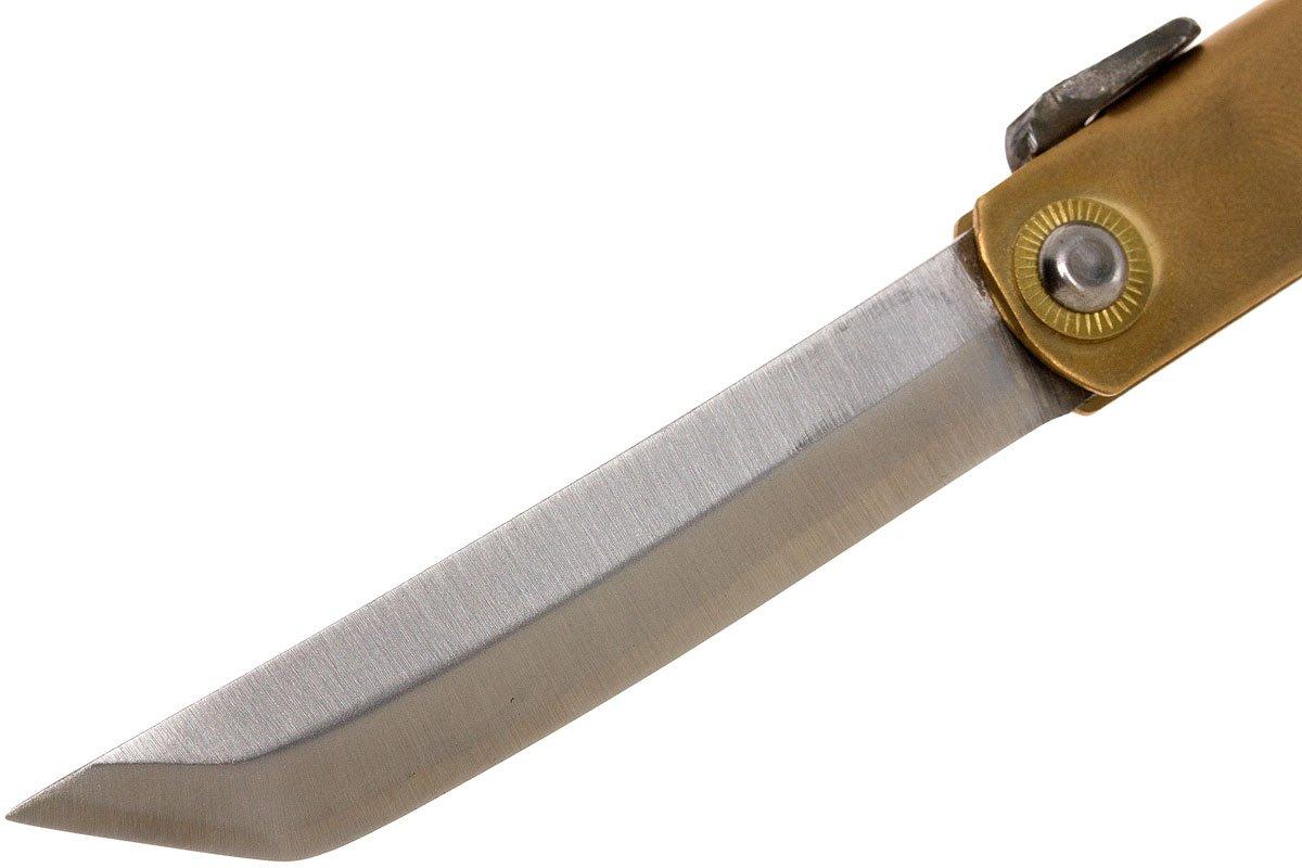 Higonokami pocket knife 7,7 cm HIGO12BR, White paper steel, tanto | Advantageously shopping at ...