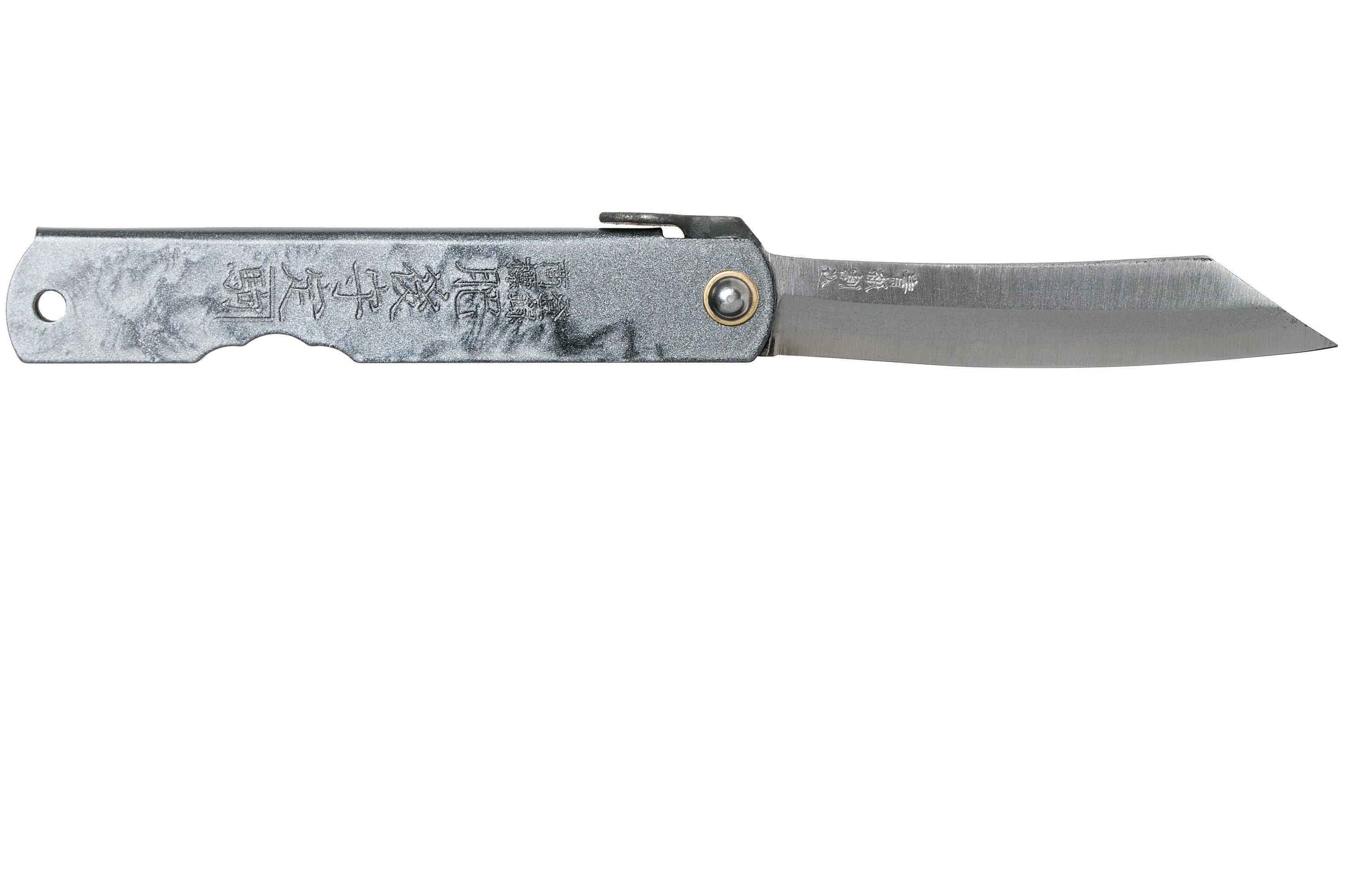 Higonokami navaja 7,3 cm HIGOC3, Blue Paper Steel, Grey Black Glitter ...