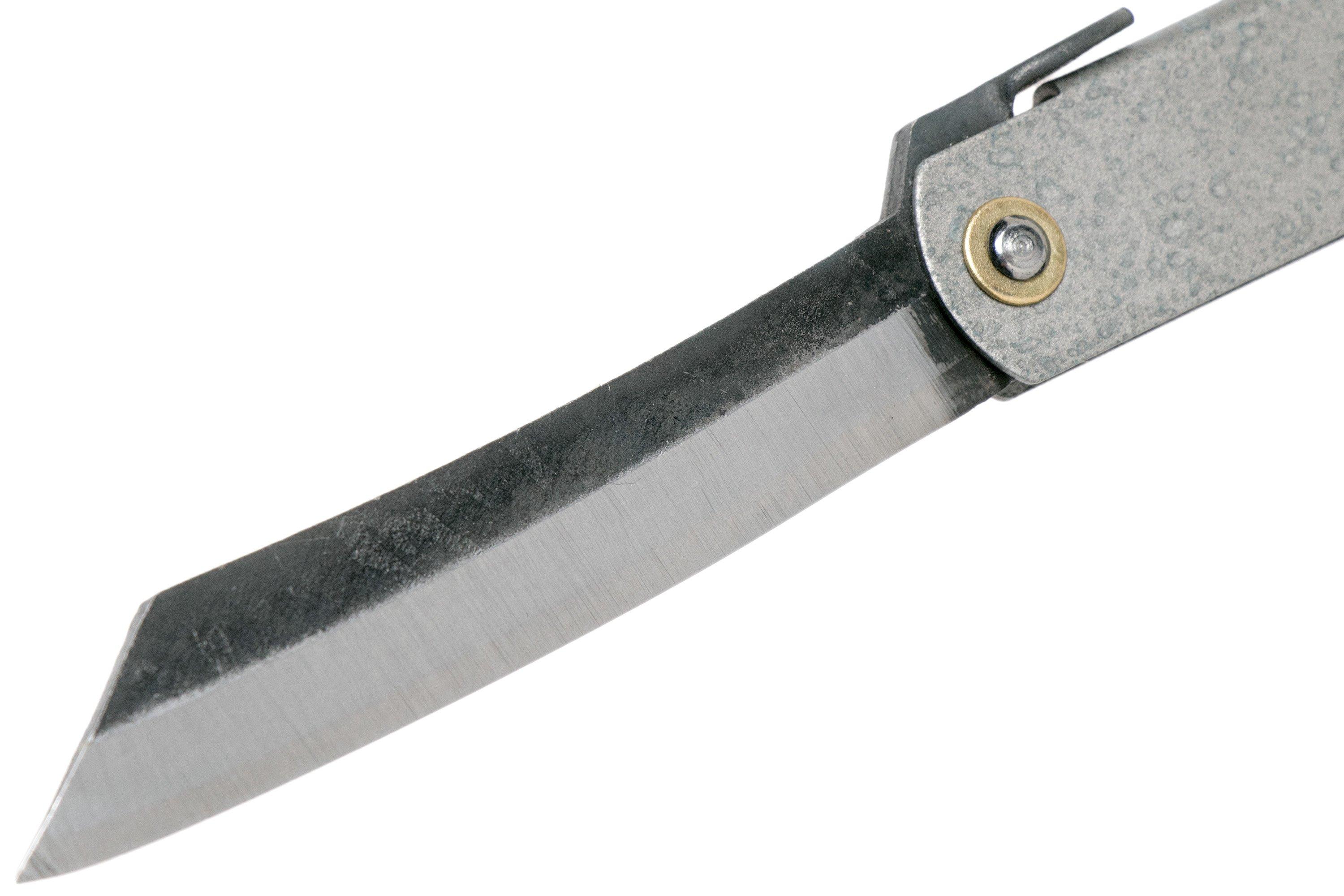 Higonokami navaja 7,3 cm HIGOC9B, Blue Paper Steel, Grey Steel ...