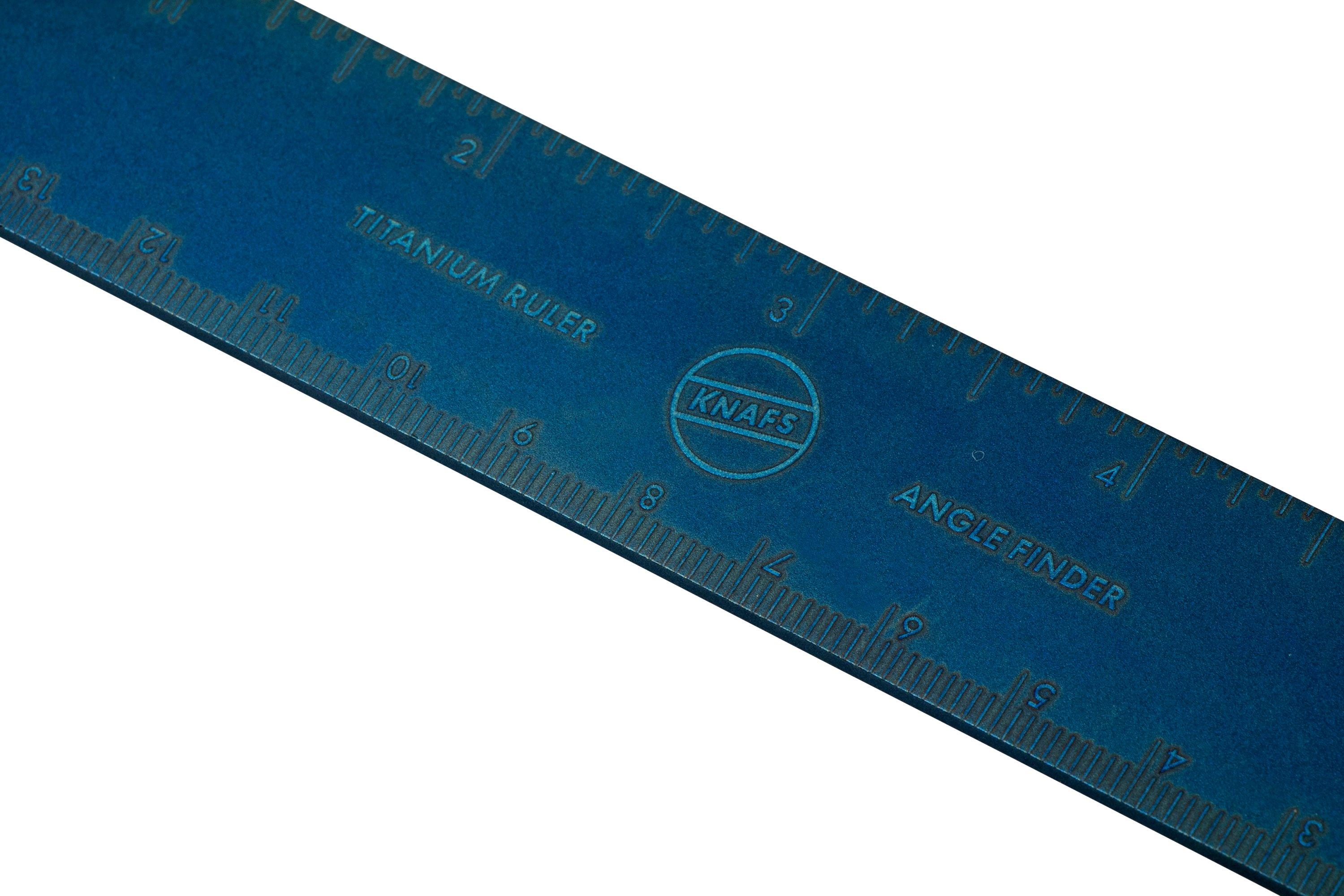 KNAFS Ruler with Knife Angle Finder, blue | Advantageously shopping at ...