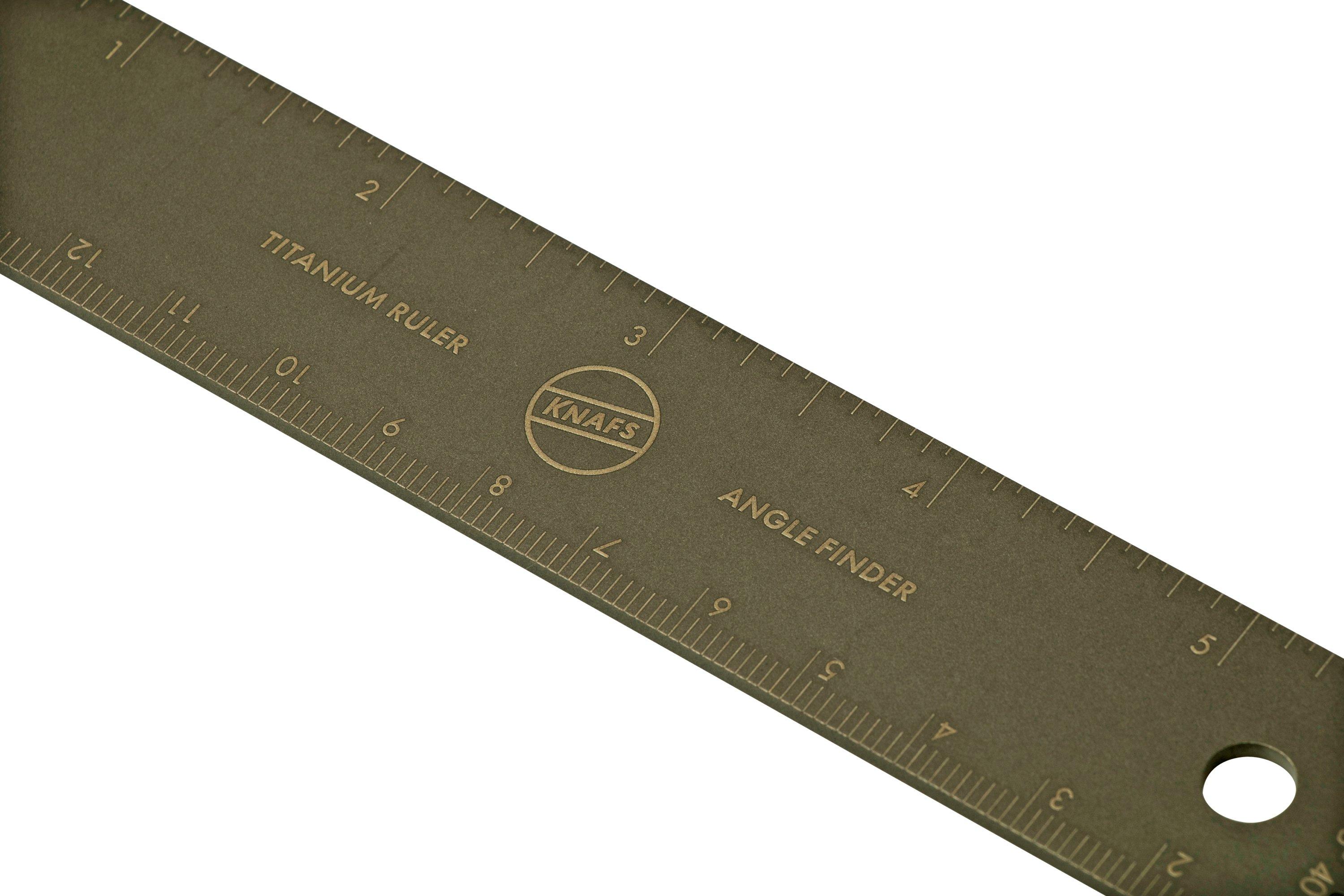 KNAFS Ruler with Knife Angle Finder, grey | Advantageously shopping at ...