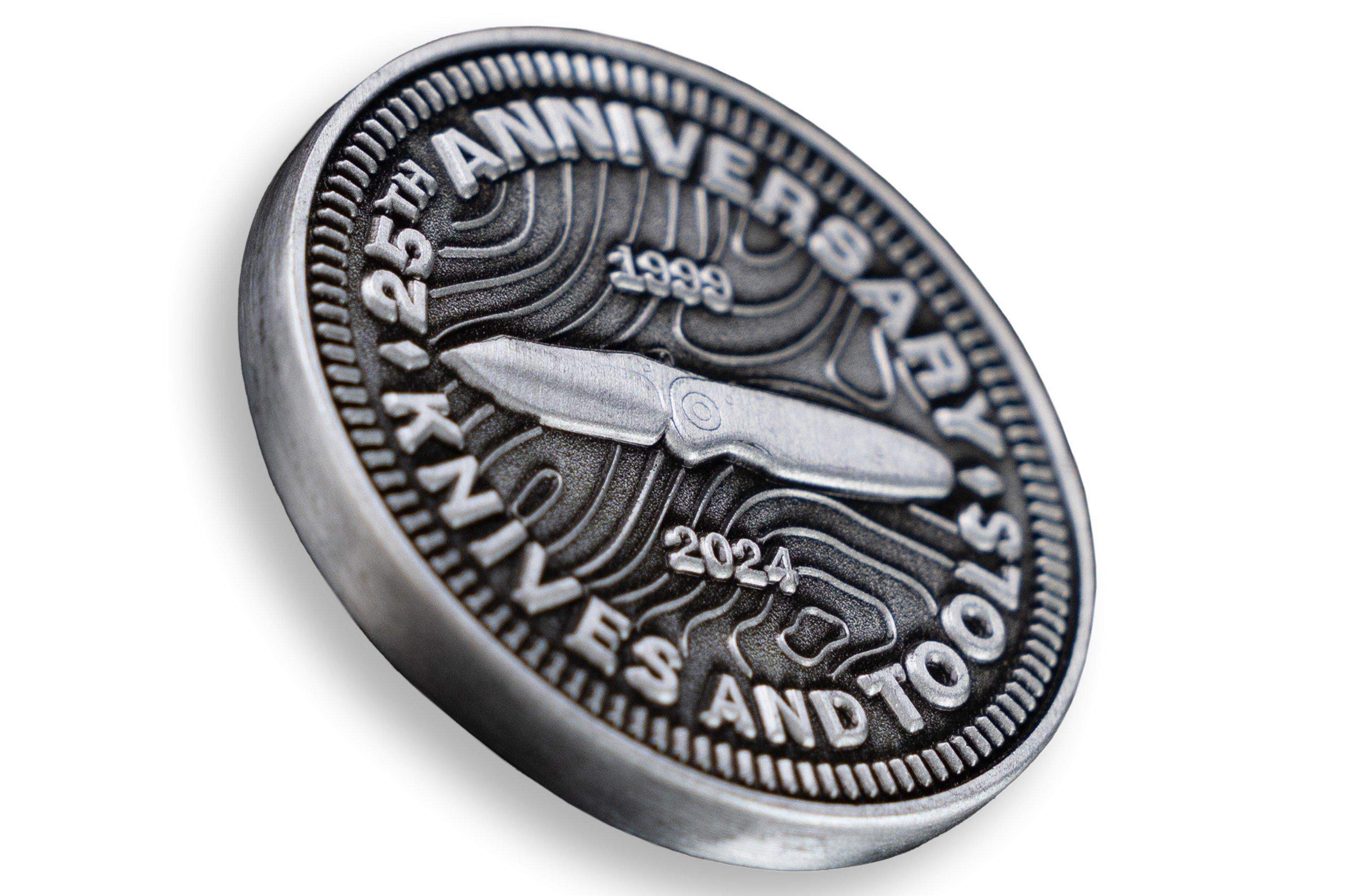 Knivesandtools 25th Anniversary Challenge Coin 2024 | Advantageously ...