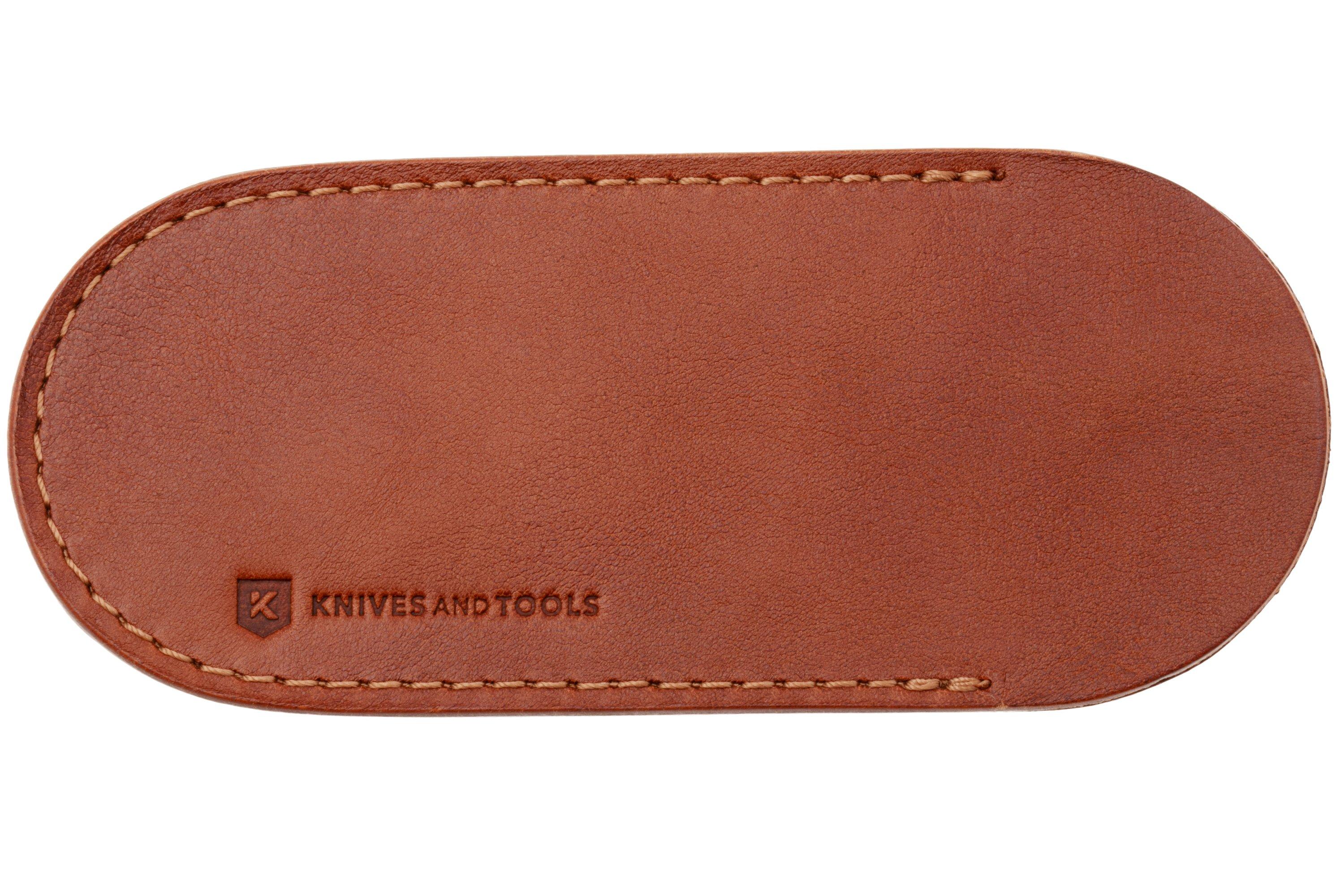 Knivesandtools Leather Sheath, Cognac, Large | Advantageously shopping ...