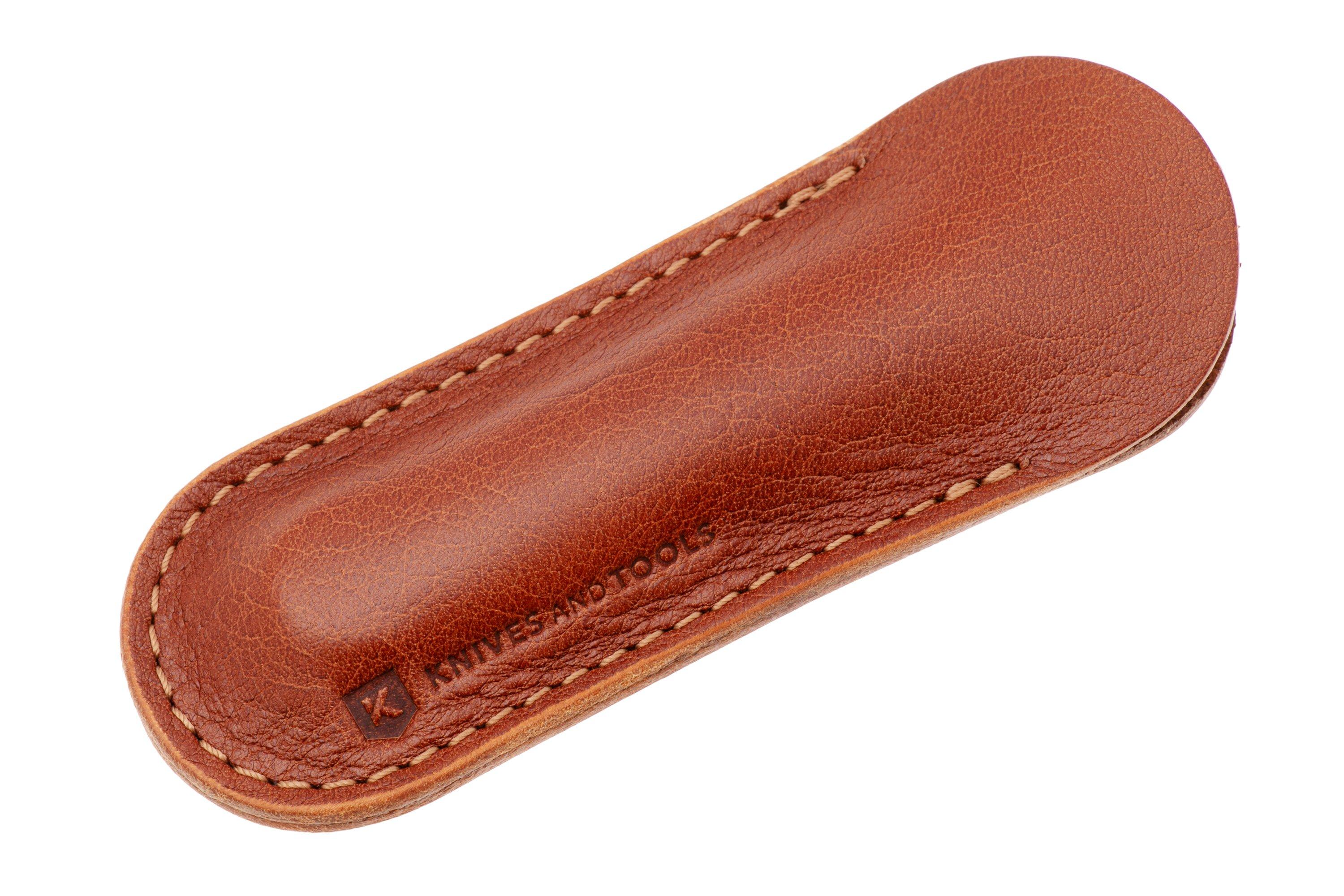 Knivesandtools Leather Sheath, Cognac, Large | Advantageously shopping ...